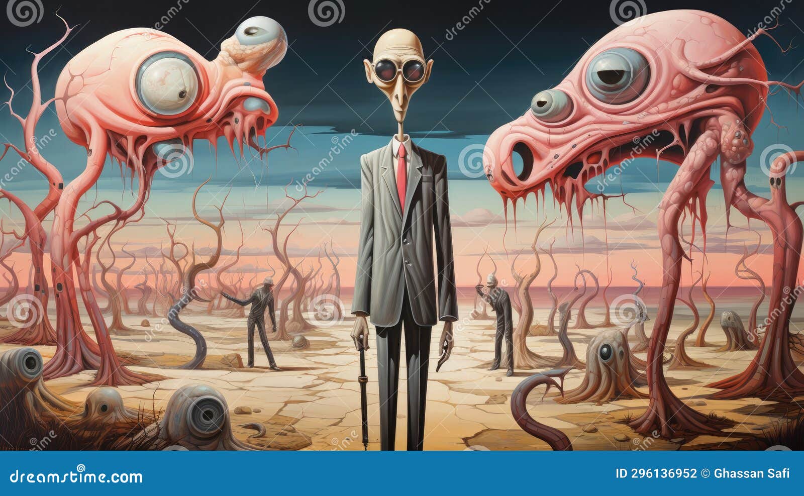 A Surrealistic Representation of a Nightmare Stock Illustration ...