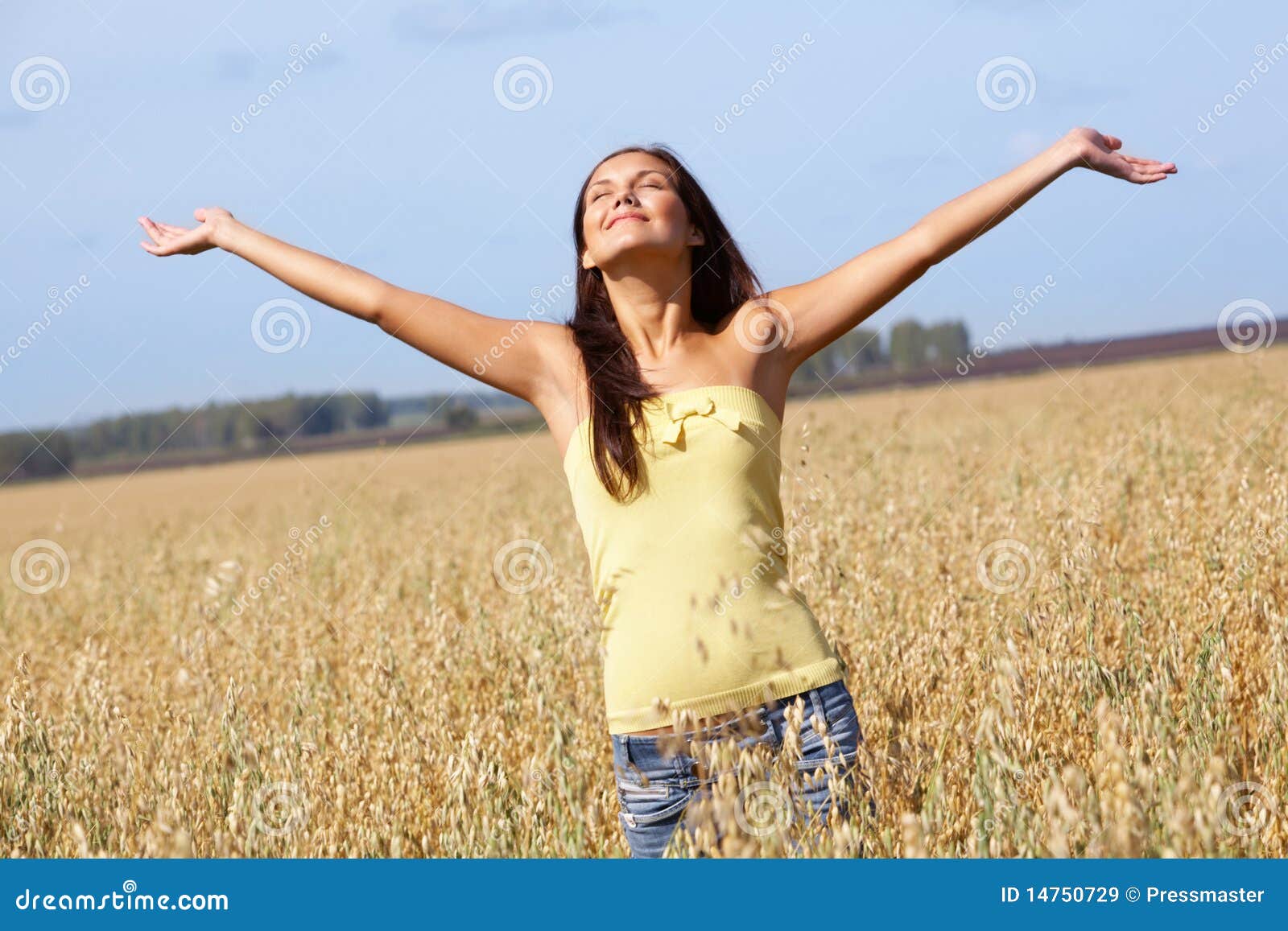 Surrender stock image. Image of glad, idea, meadow, carefree - 14750729