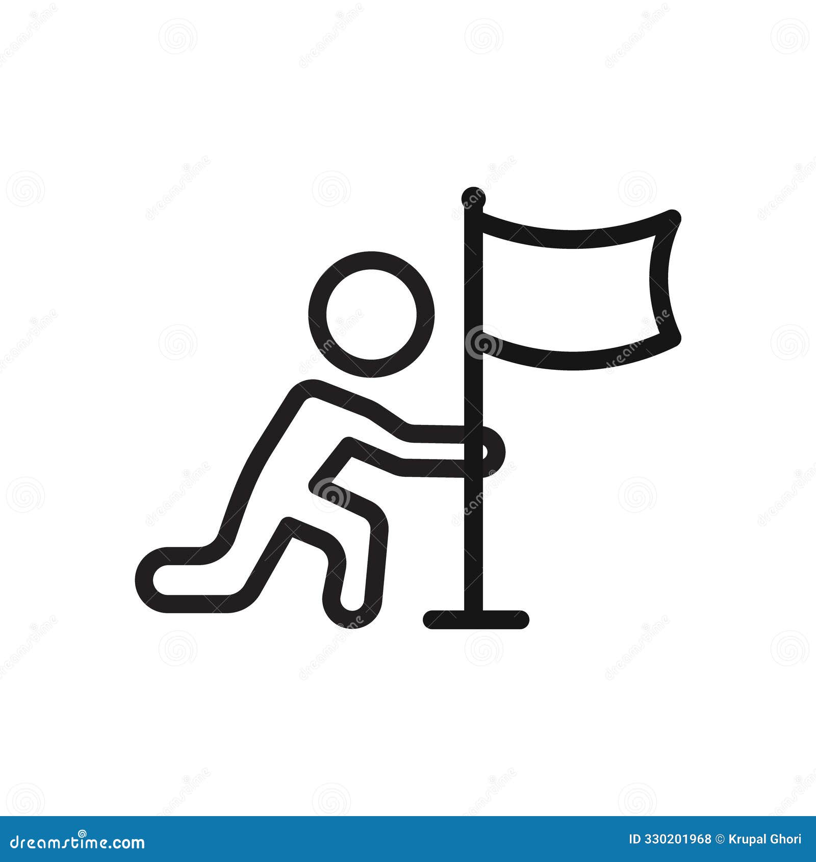 Surrender, Capitulate, Give Up Icon Black Line Art Vector Logo Stock ...