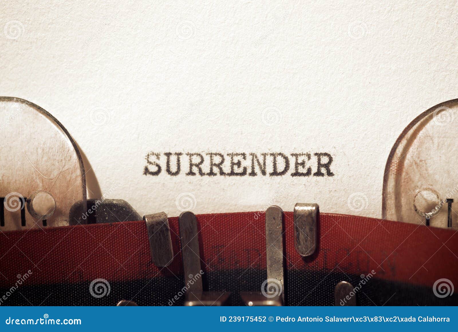 Surrender concept view stock photo. Image of phrase - 239175452