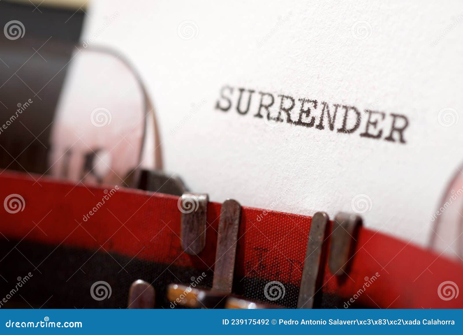 Surrender concept view stock photo. Image of paper, competition - 239175492