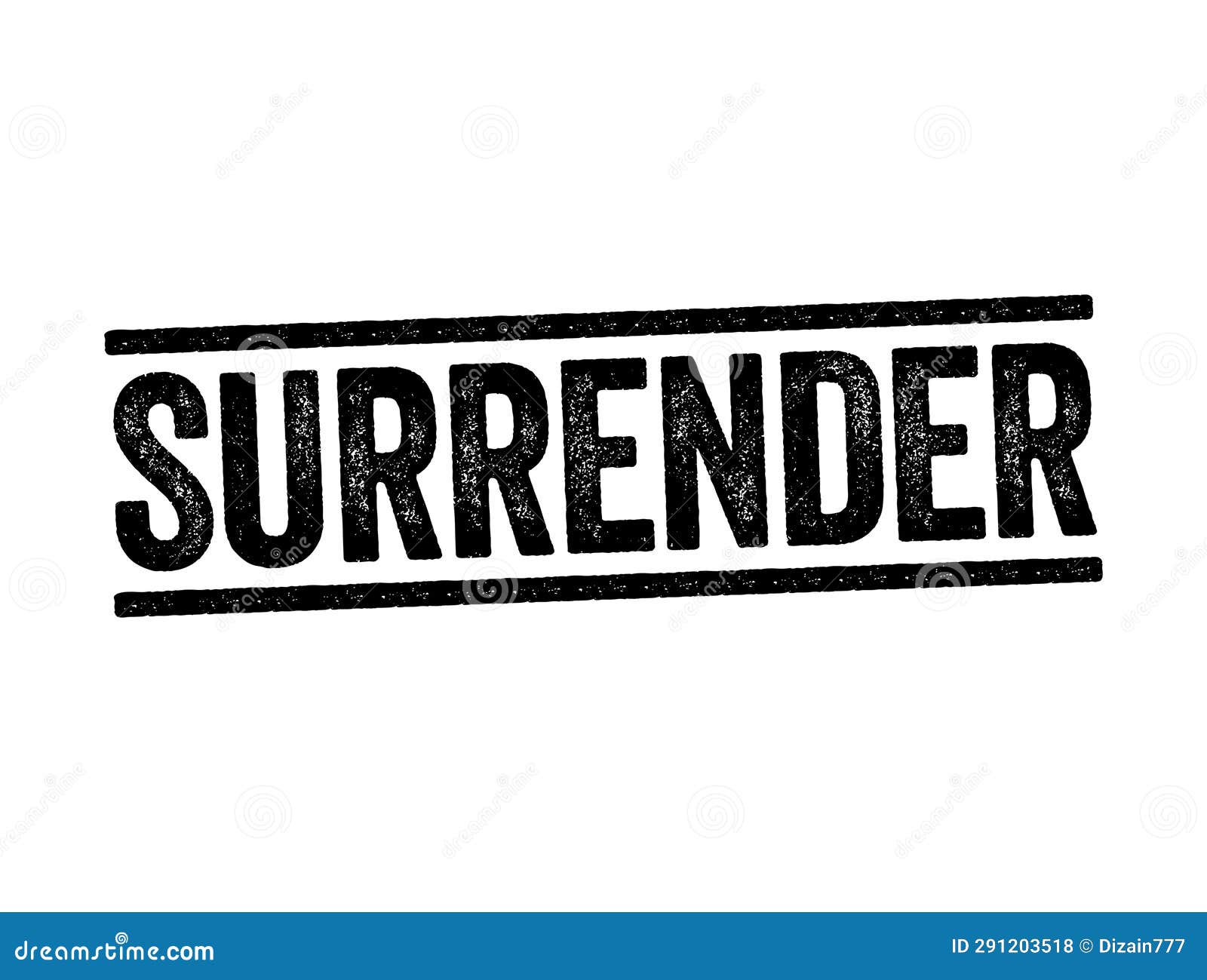 Surrender Text Concept Stamp for Presentations and Reports Stock ...
