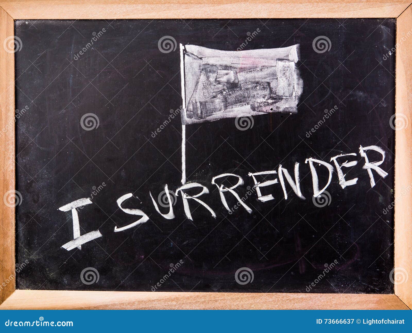 Surrender Word on Blackboard Stock Image - Image of blackboard ...
