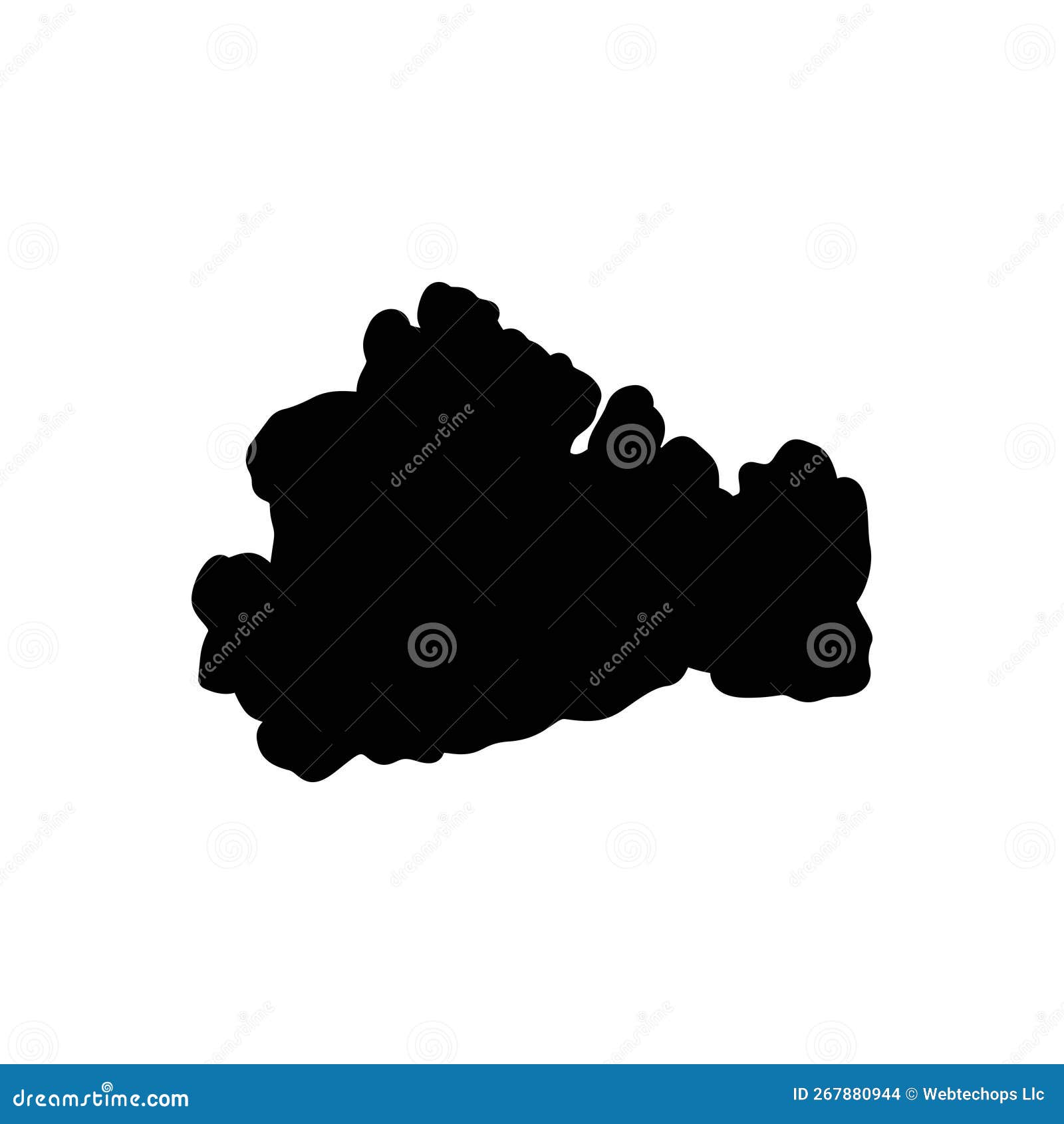 Black Solid Icon for Surrey, Map and Border Stock Illustration ...