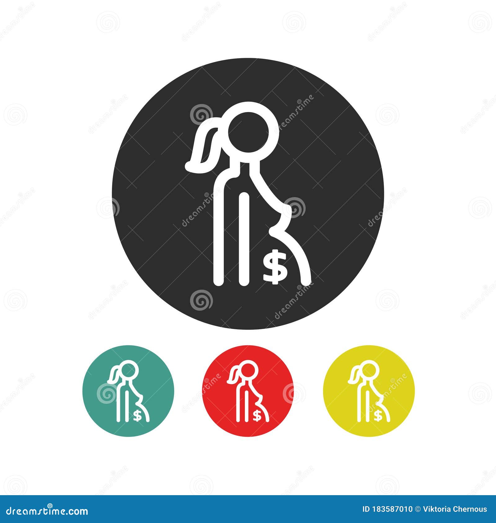 Surrogacy Line Icon, Vector Illustration Stock Illustration ...