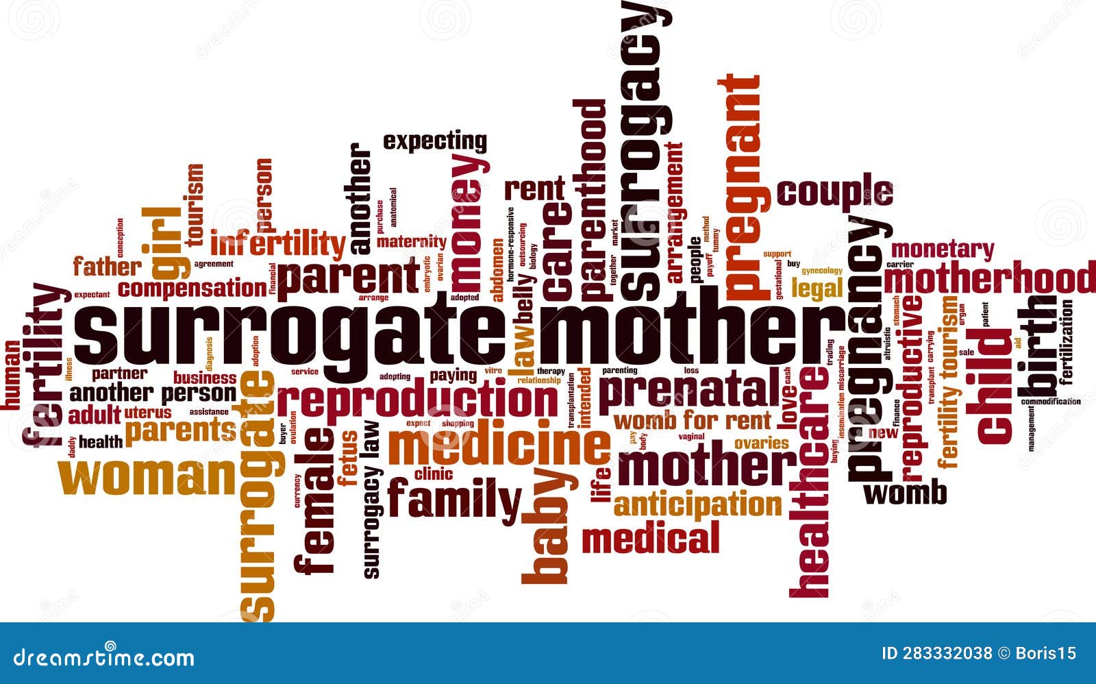 The Surrogate Mother Gives The Baby To His Parents Vector Illustration ...