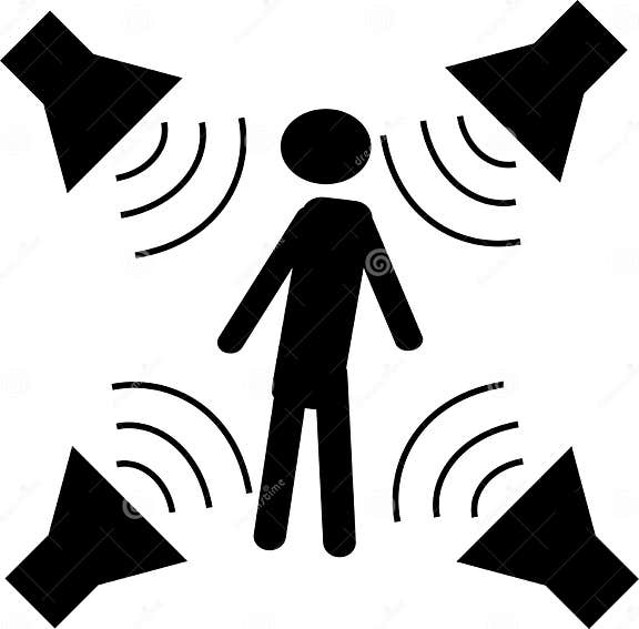 Surround Sound stock illustration. Illustration of logo - 6887365