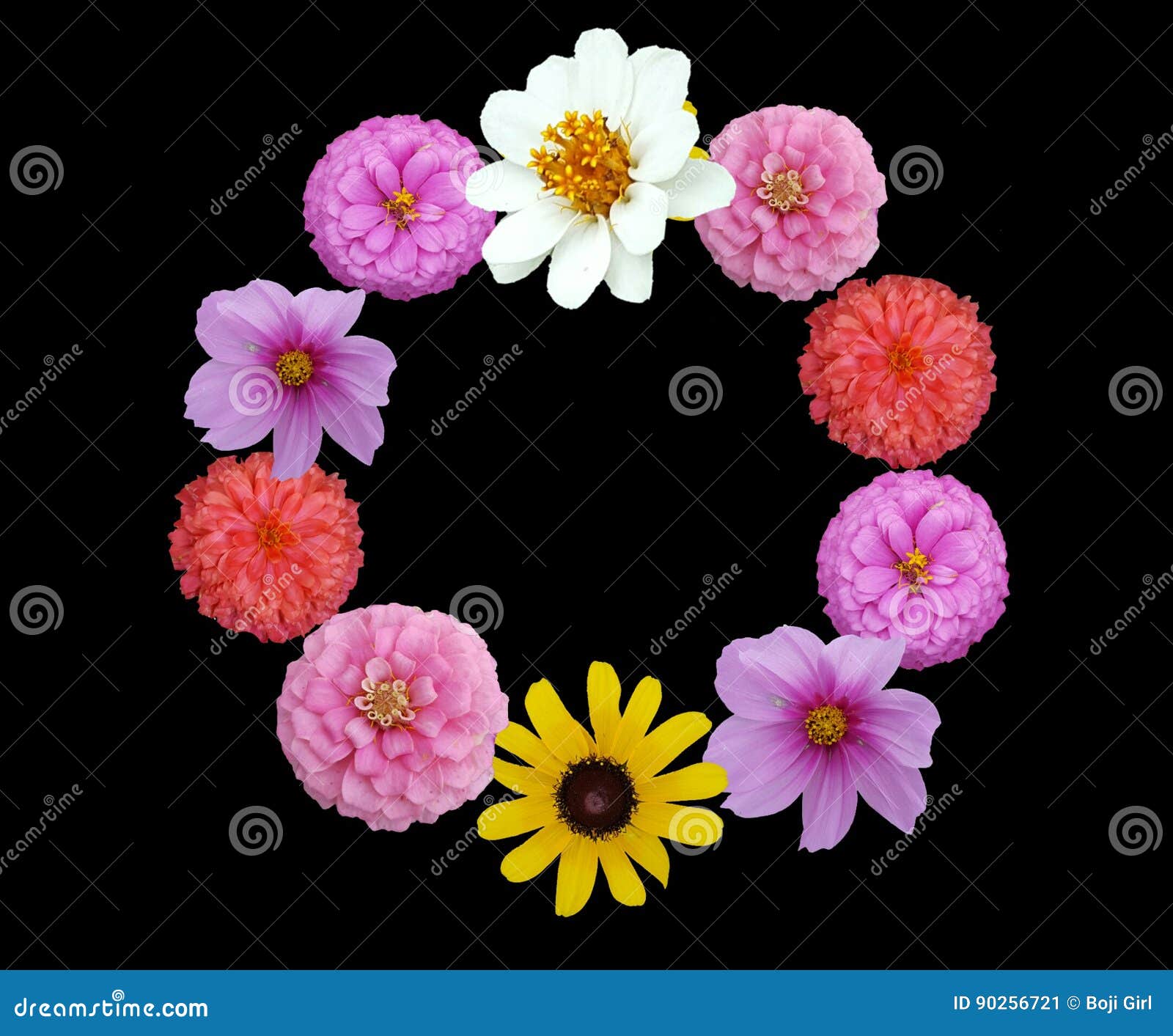 Surround Yourself by Flowers Stock Image - Image of surround, border ...
