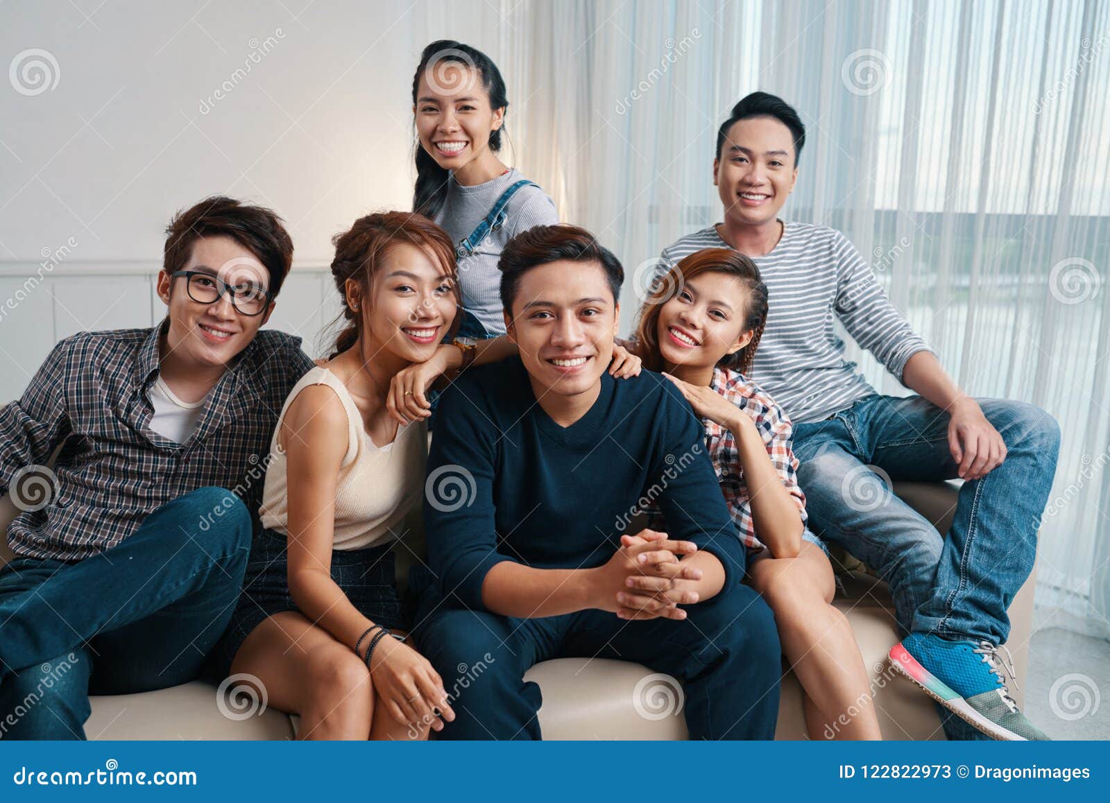 Surrounded by friends stock image. Image of teen, people - 122822973