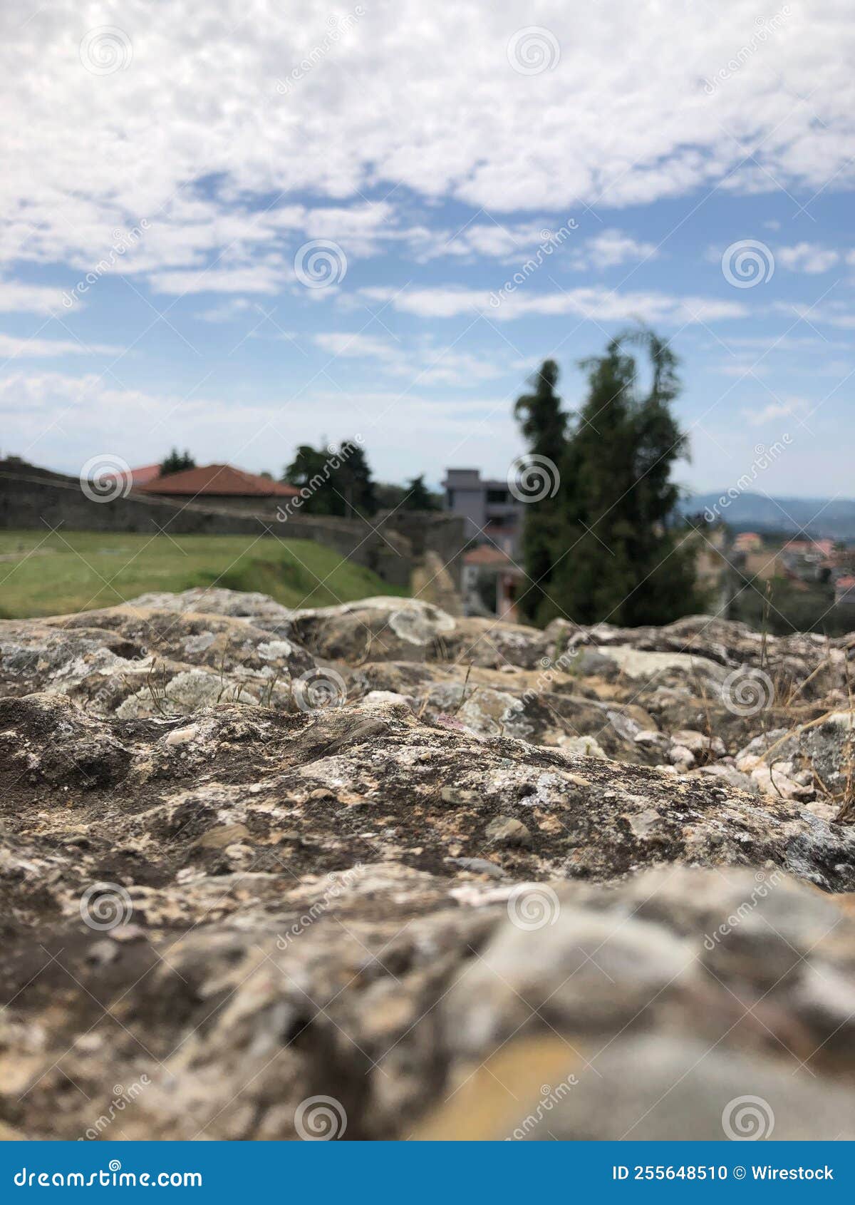 Surroundings of Preza Castle in Albania. Stock Photo - Image of history ...