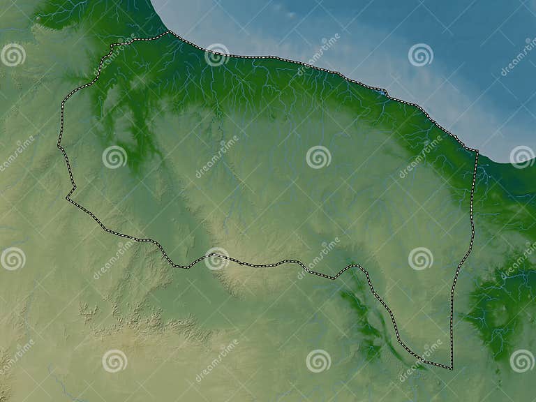 Surt, Libya. Physical. No Legend Stock Illustration - Illustration of ...