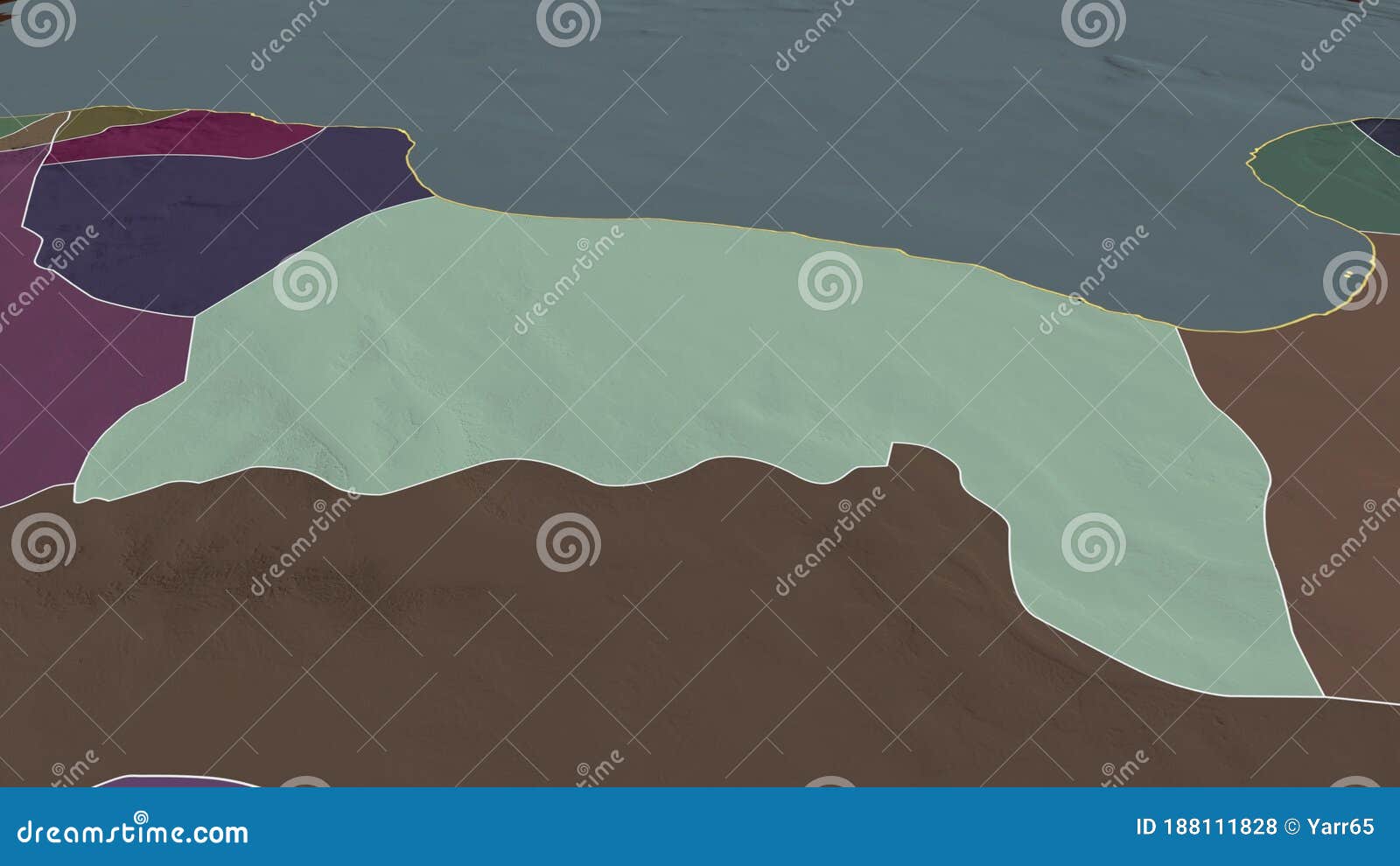 Surt, Libya - Highlighted. Administrative Stock Illustration ...