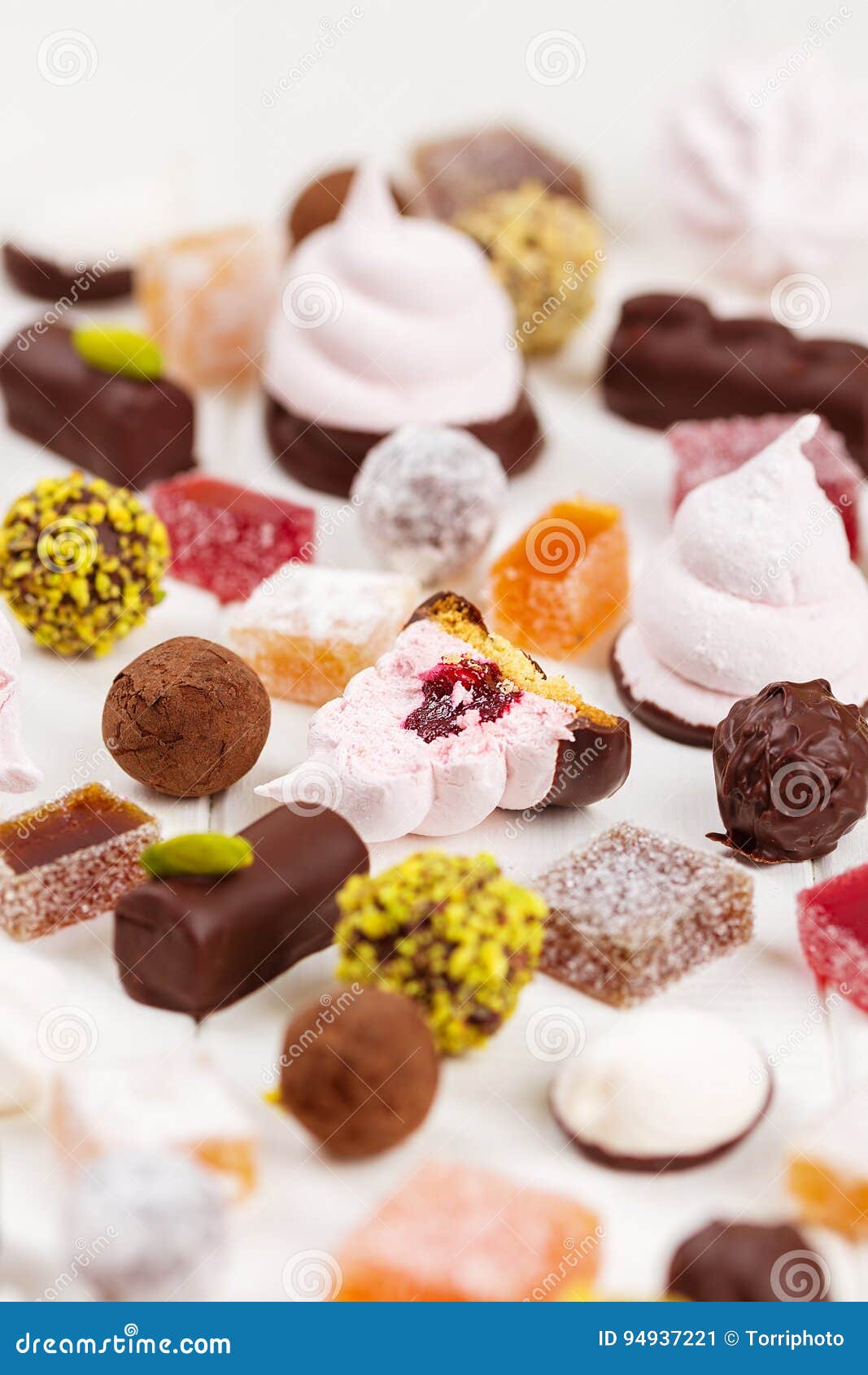 Surtido Hecho En Casa De Los Dulces Imagen de archivo - Imagen de grupo ...