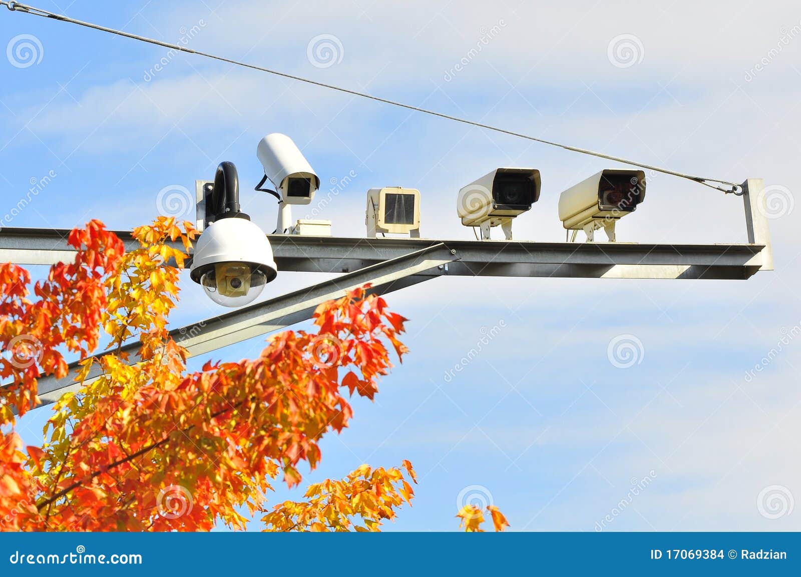 Surveillance Camera stock photo. Image of camera, outside - 17069384