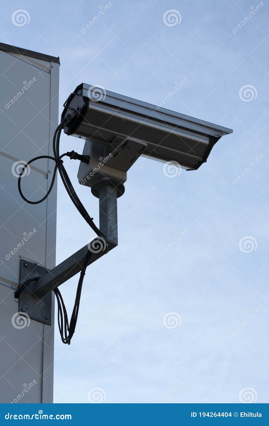 Surveillance Camera on Building Corner Stock Photo - Image of concept ...