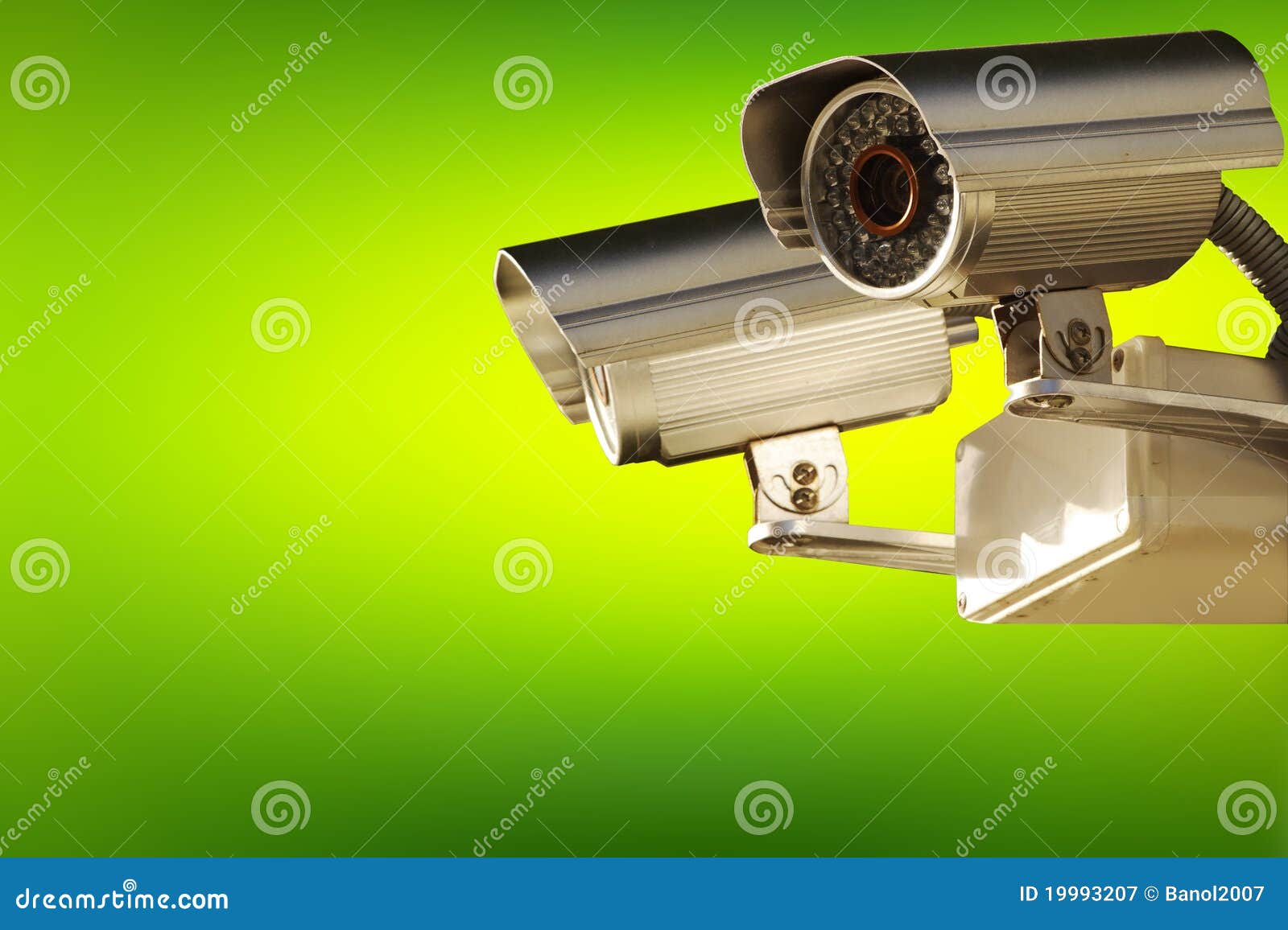 Surveillance Camera. Active Screening Background. Stock Image - Image ...
