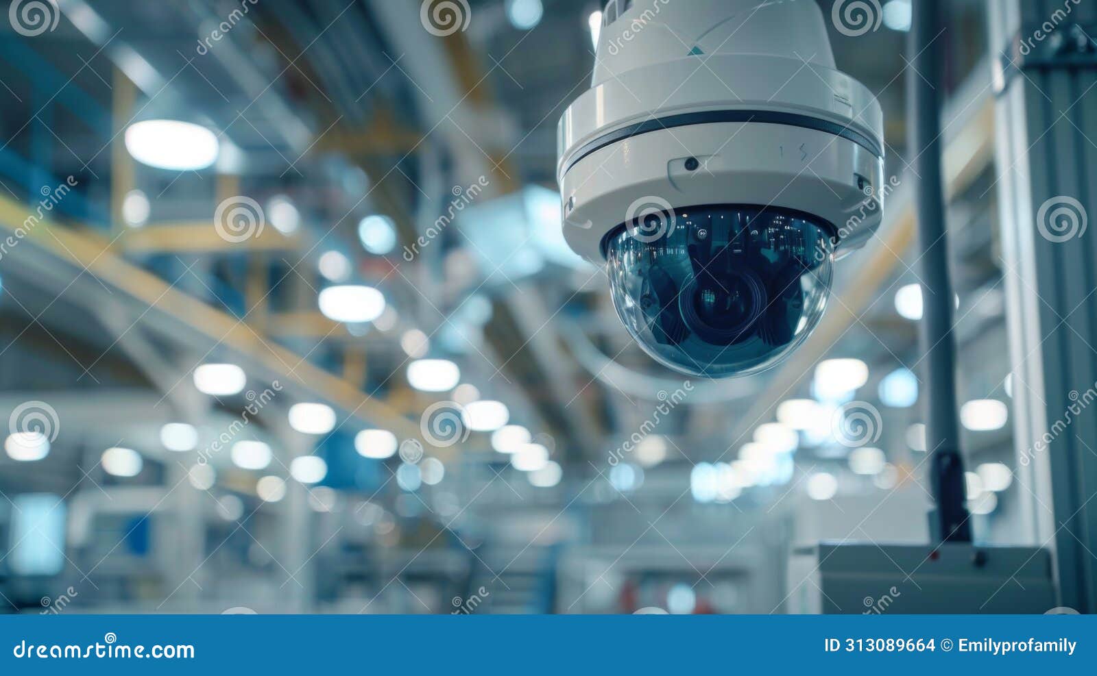 Camera Mounted To Side of Building Stock Photo - Image of digital ...