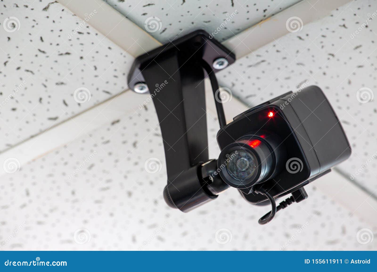 Black surveillance camera stock image. Image of electronics - 155611911