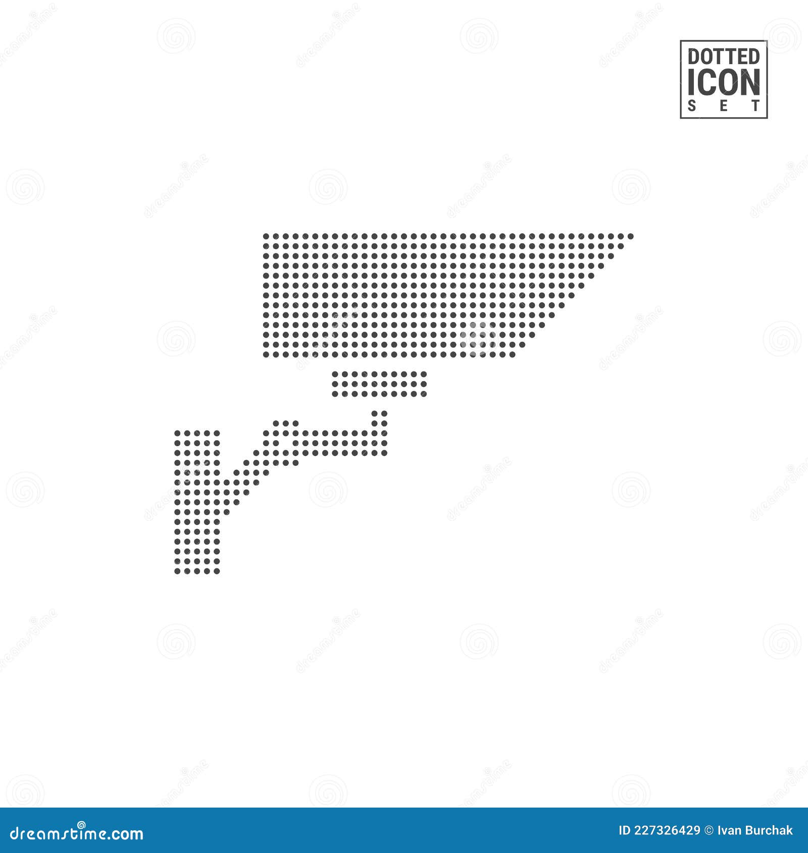 Surveillance Camera Dot Pattern Icon. Security, Observation Camera ...
