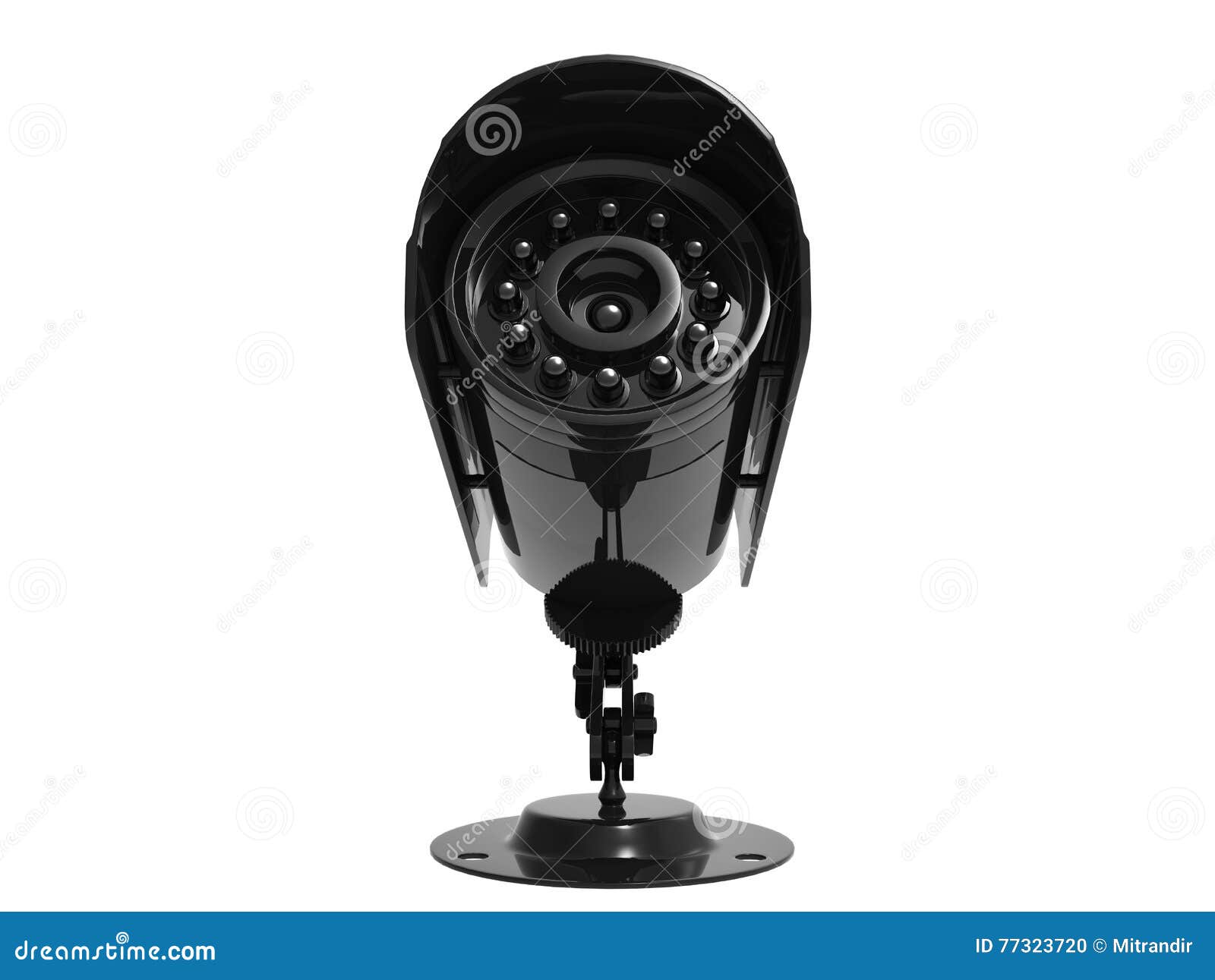 Surveillance Camera - Floor Mounted Stock Photo - Image of mounted ...