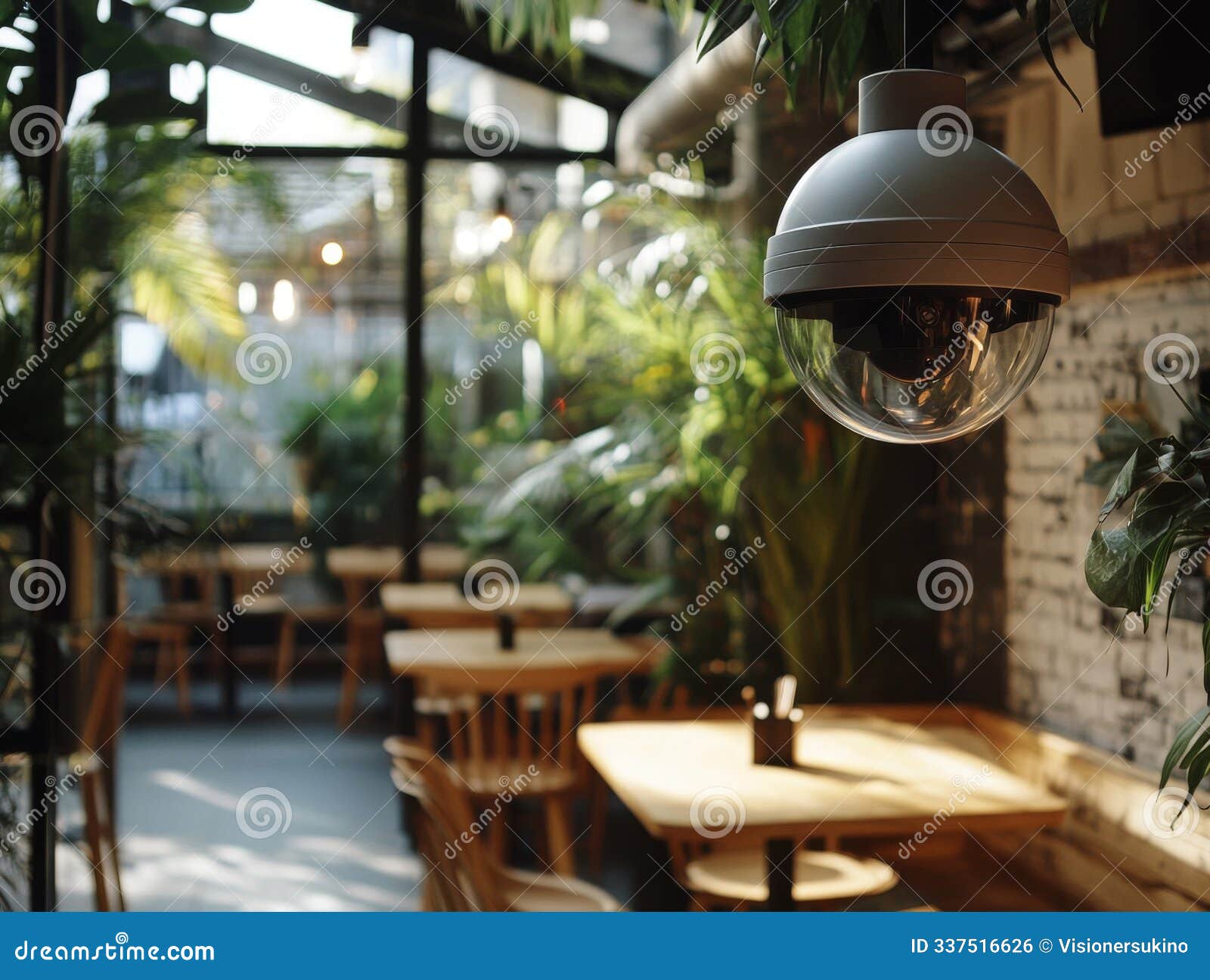 Empty Cafe Interior. Coffee Shop With White Bar Counter, Shelves And ...