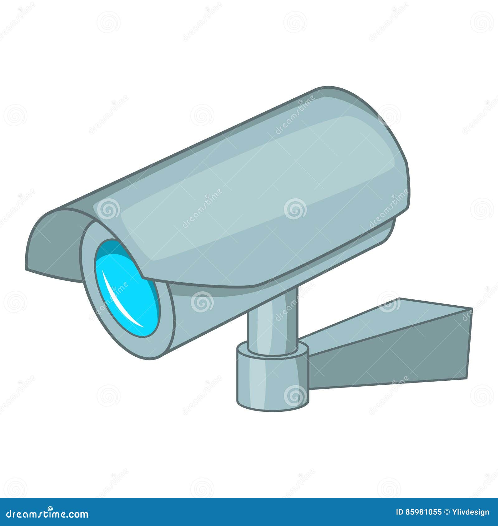 Surveillance Camera Icon, Cartoon Style Stock Vector - Illustration of ...