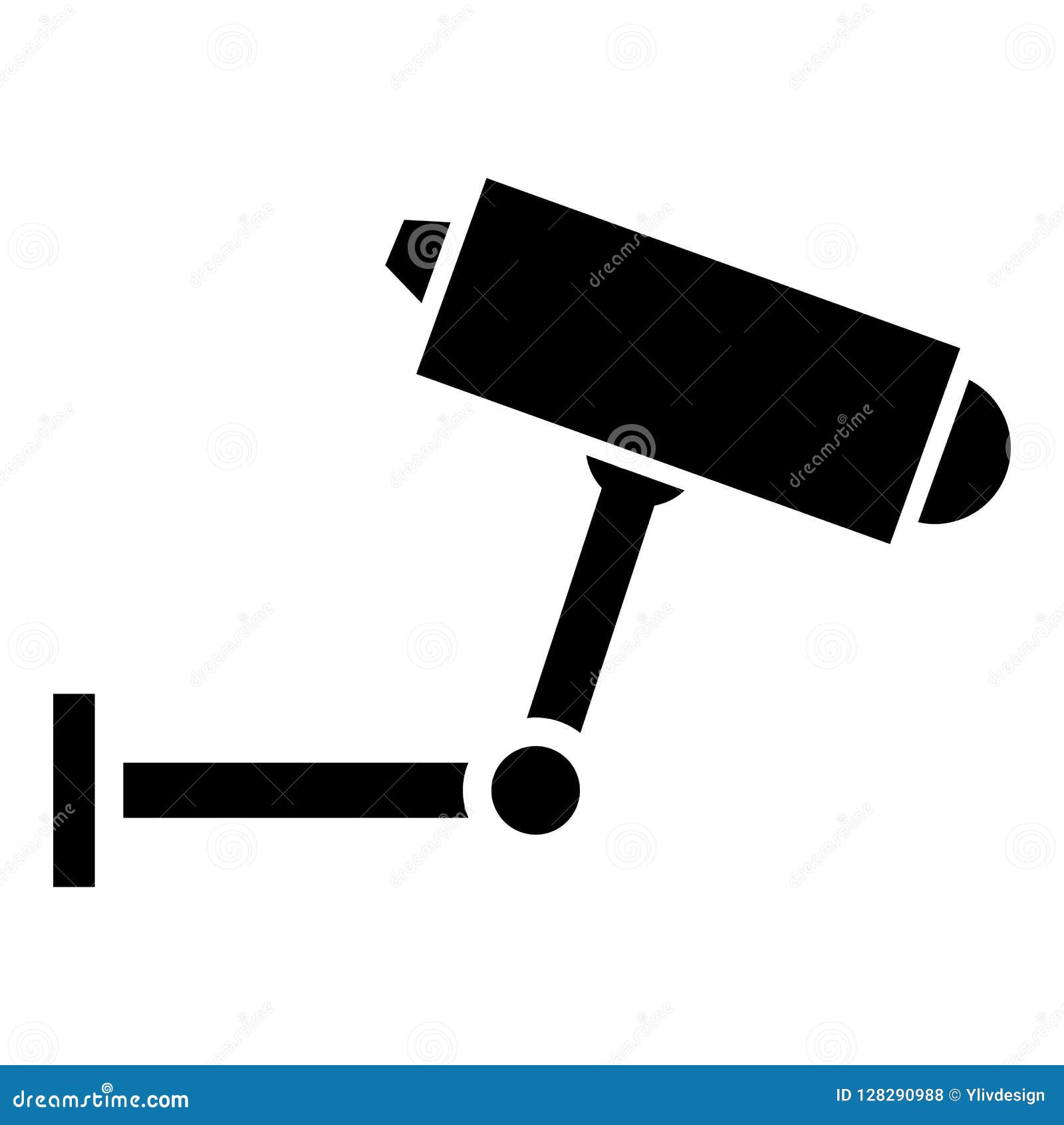 Surveillance Camera Icon, Simple Style Stock Illustration ...