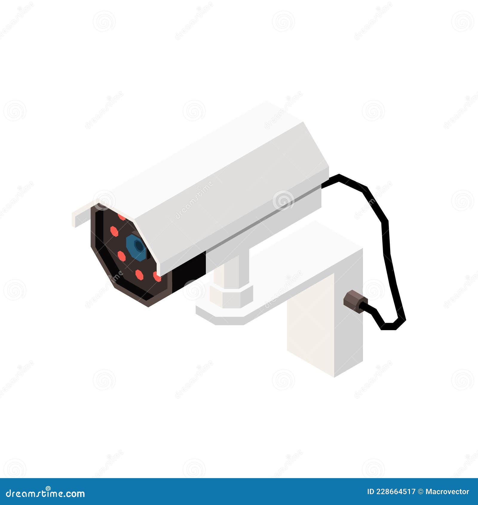 Surveillance Camera Illustration Stock Vector - Illustration of digital ...