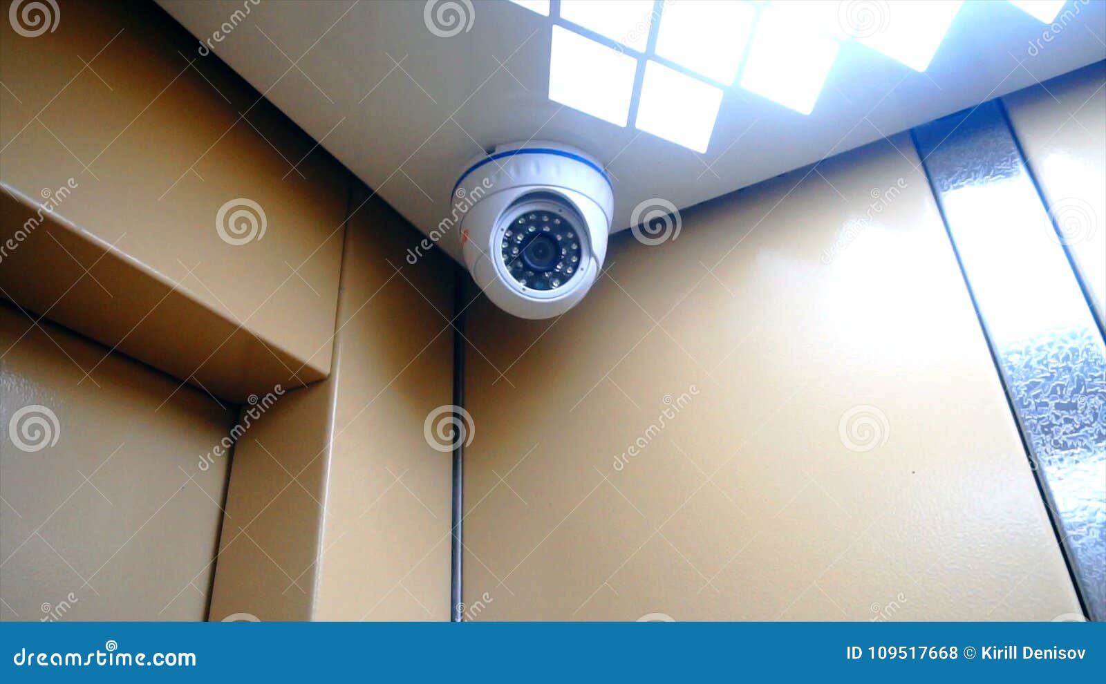 Surveillance Camera Installed in the Elevator Stock Footage - Video of ...