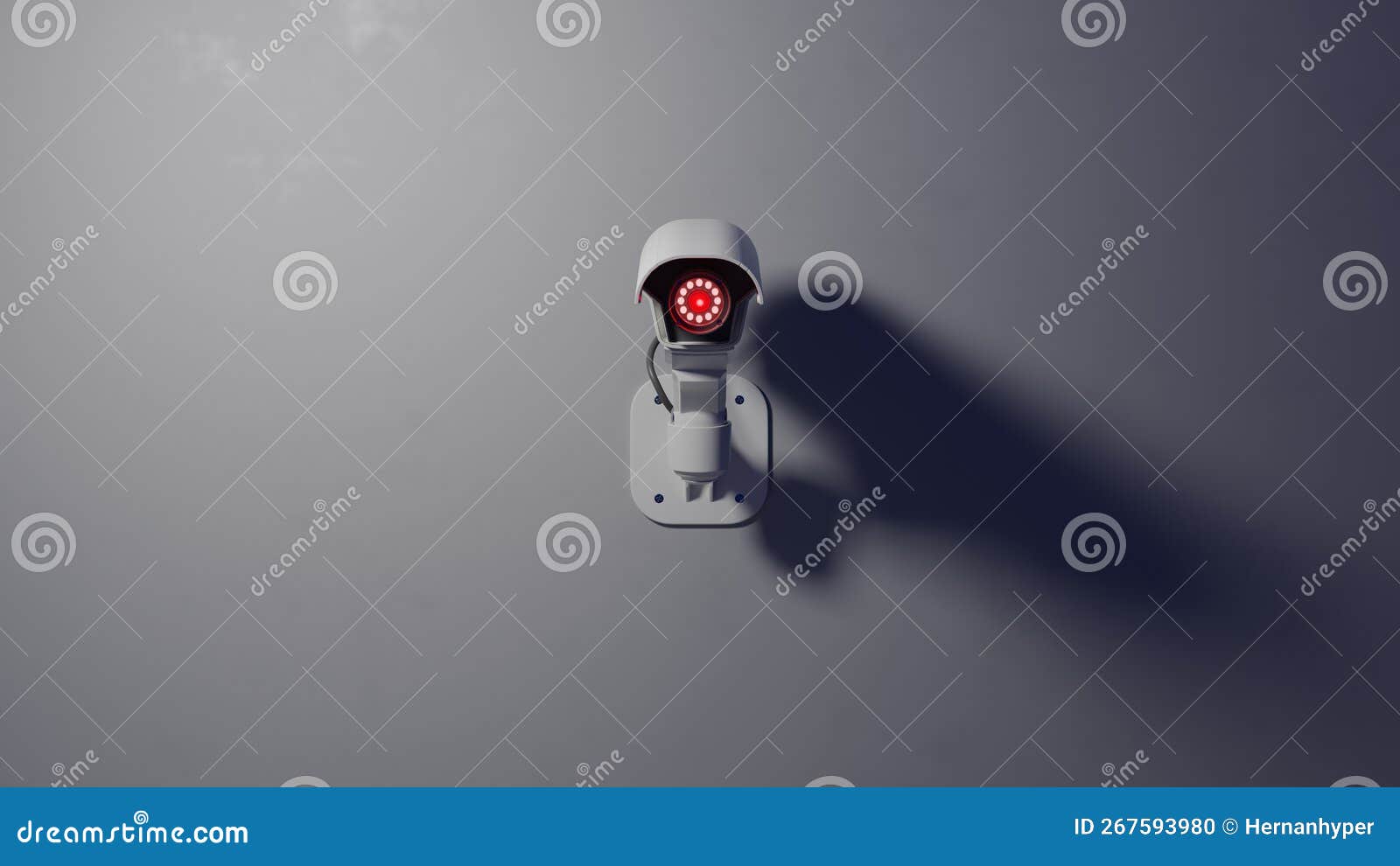 Surveillance Camera Lens Glowing in Dim Light. Dark, Ominous Mood with ...