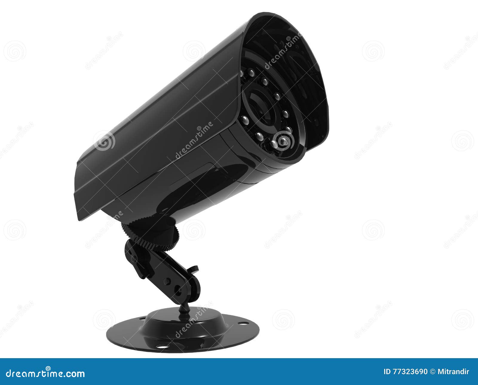 Surveillance Camera Looking Up Stock Photo - Image of electronics ...