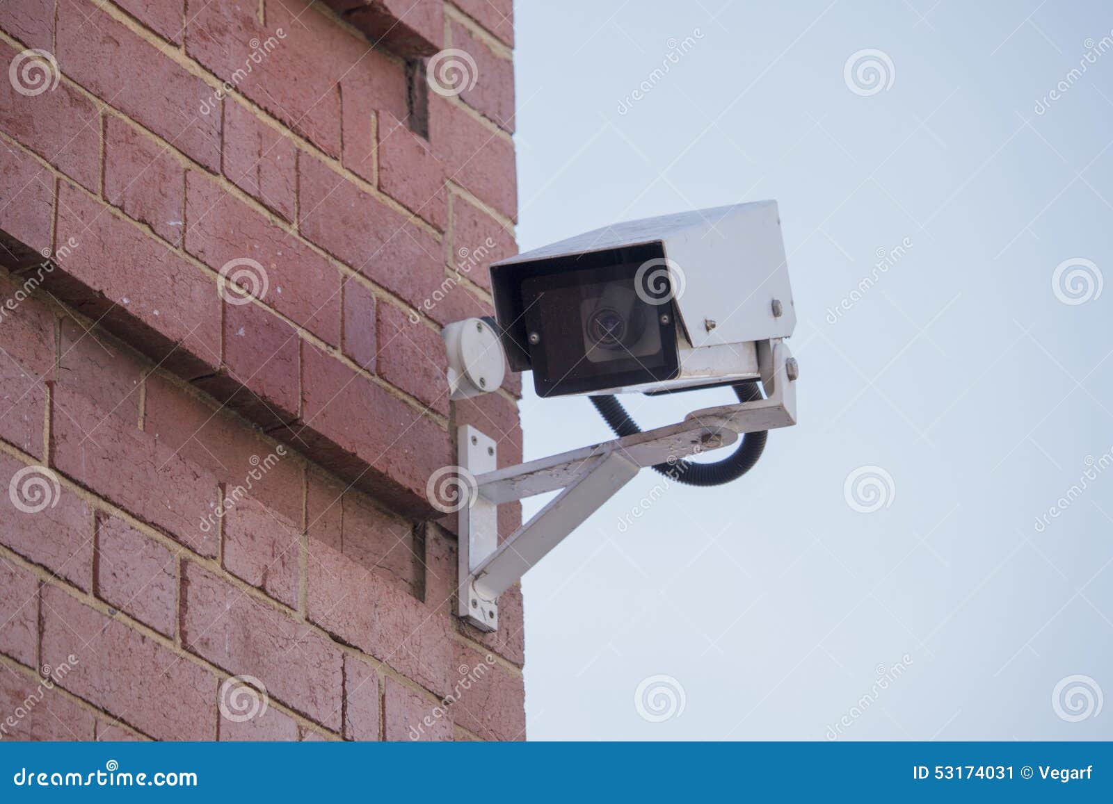 Surveillance camera wall stock image. Image of security - 53174031