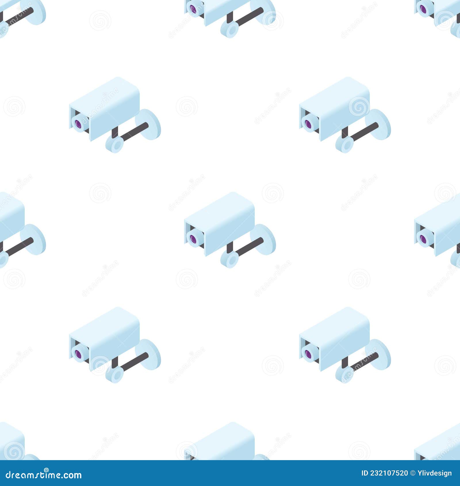 Surveillance Camera Pattern Seamless Vector Stock Vector - Illustration ...