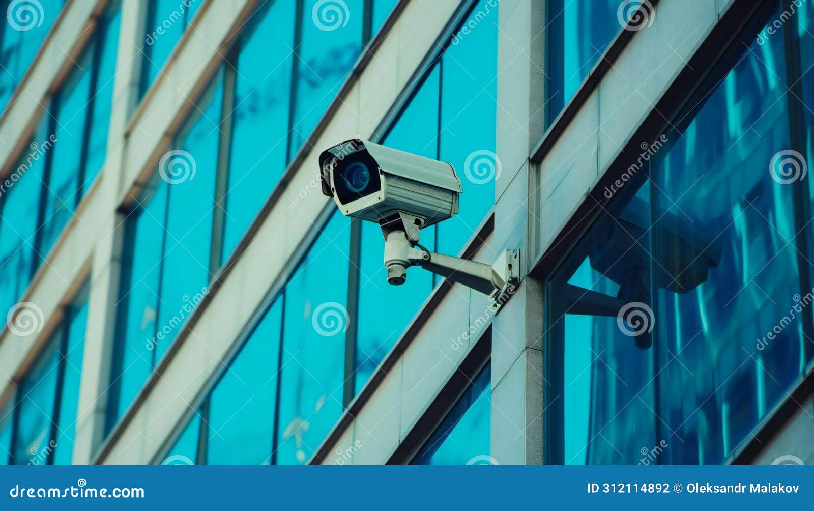 The Surveillance Camera Scans the Environment, Ensuring Safety in the ...