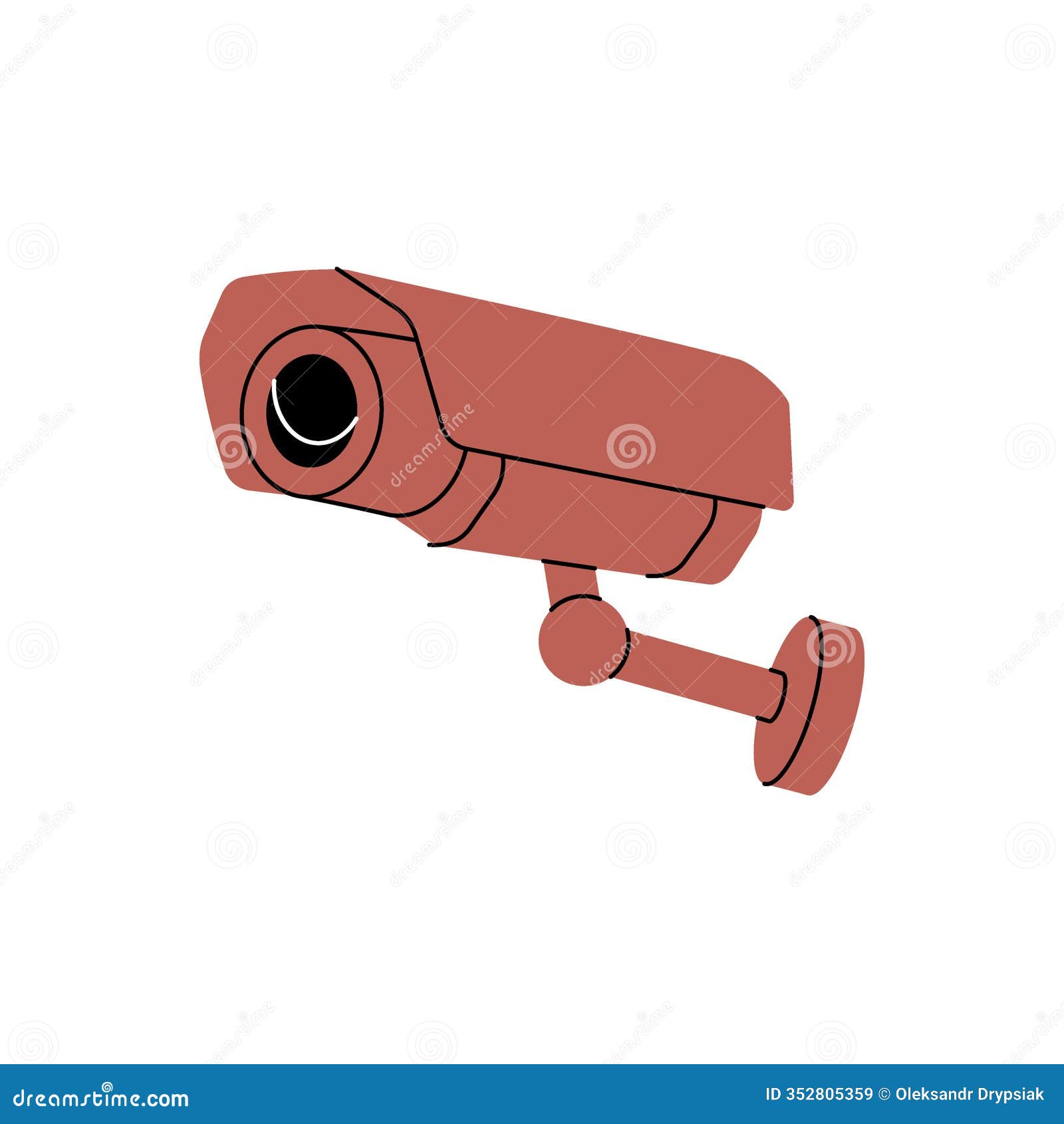 Surveillance Camera. Video Surveillance Stock Illustration ...