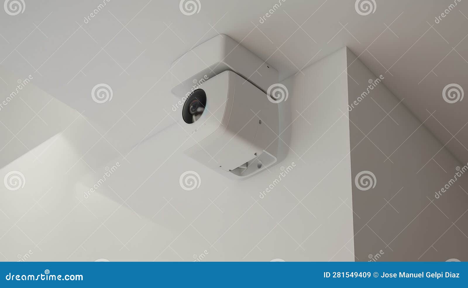 Surveillance Camera Viewed from the Side. Generative AI Stock ...