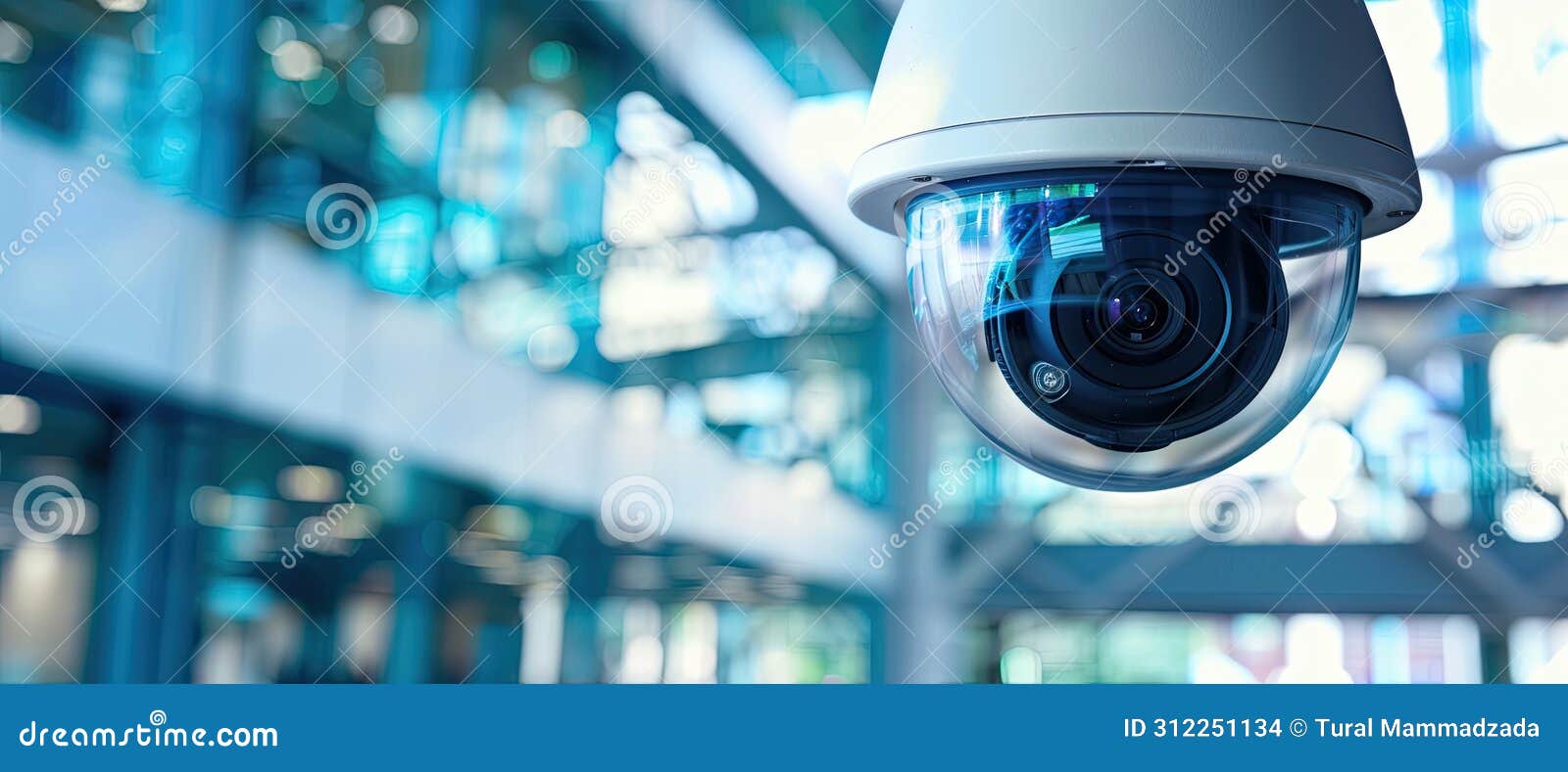 A Surveillance Camera on a Wall of a Building Stock Photo - Image of ...