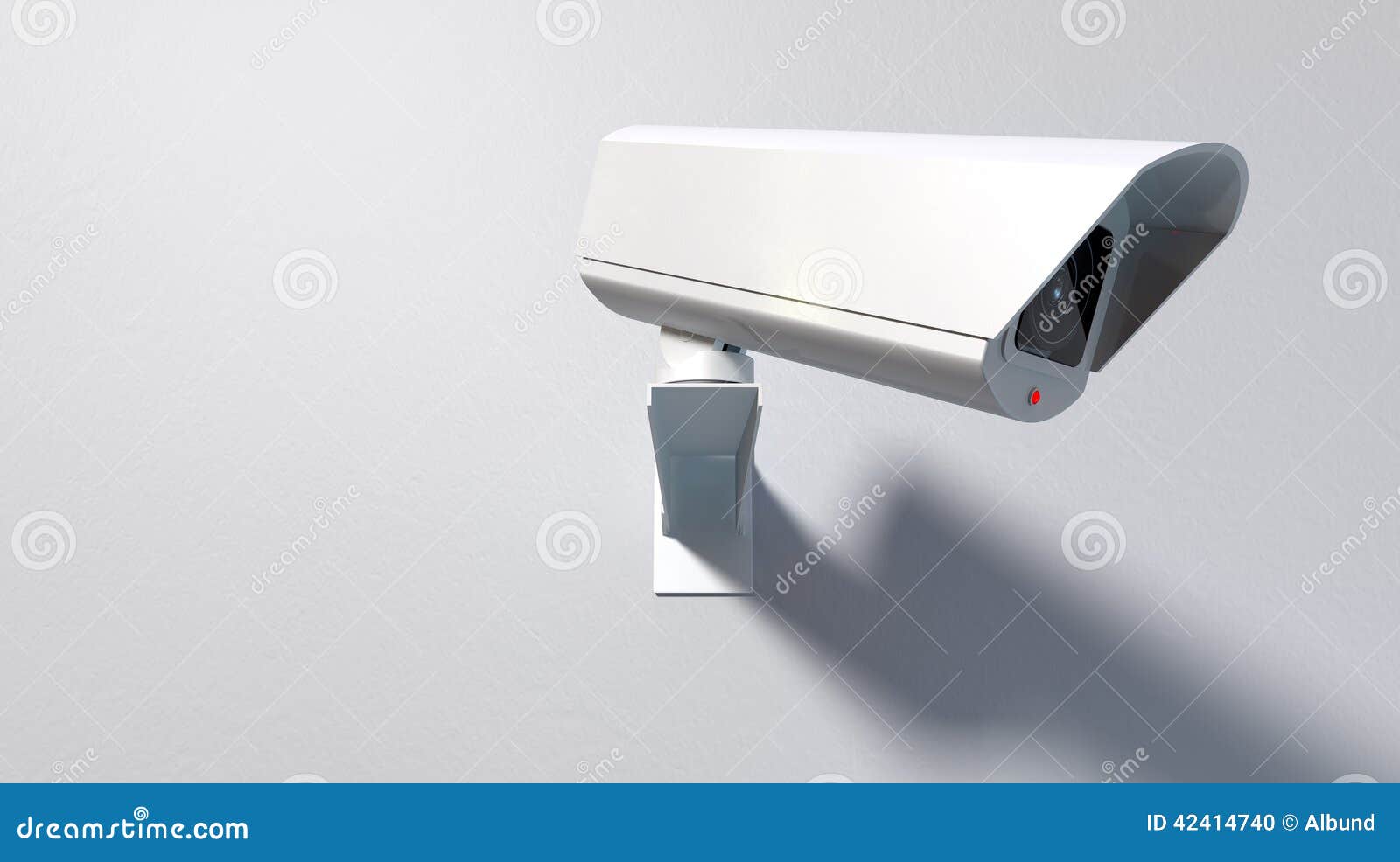 Surveillance Camera on White Stock Photo - Image of deterrent, guard ...