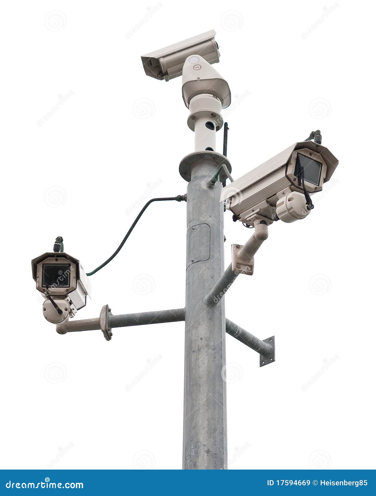 Surveillance cameras stock image. Image of protection - 17594669