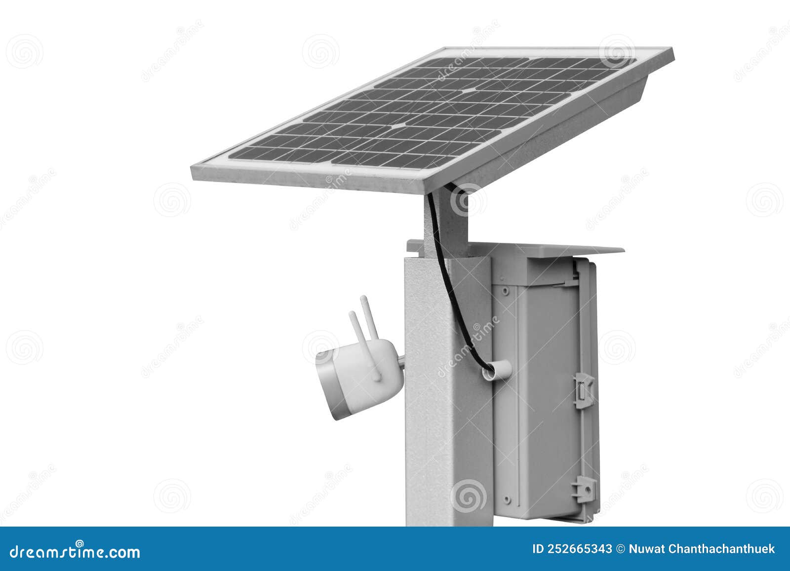 Surveillance Cameras and Solar Panel Electrical Power Supplies Stock ...