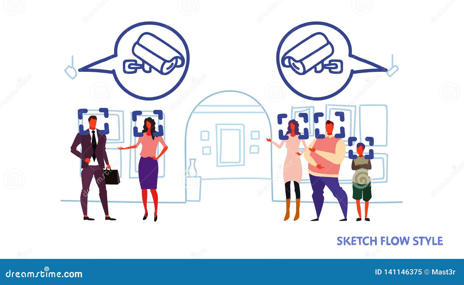 Surveillance Cctv Facial Recognition Concept Identification of People ... Surveillance Cctv Facial Recognition Concept Identification of People ...