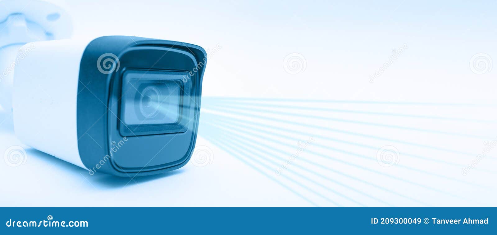 Surveillance CCTV Security Camera Isolated on White Background Stock ...