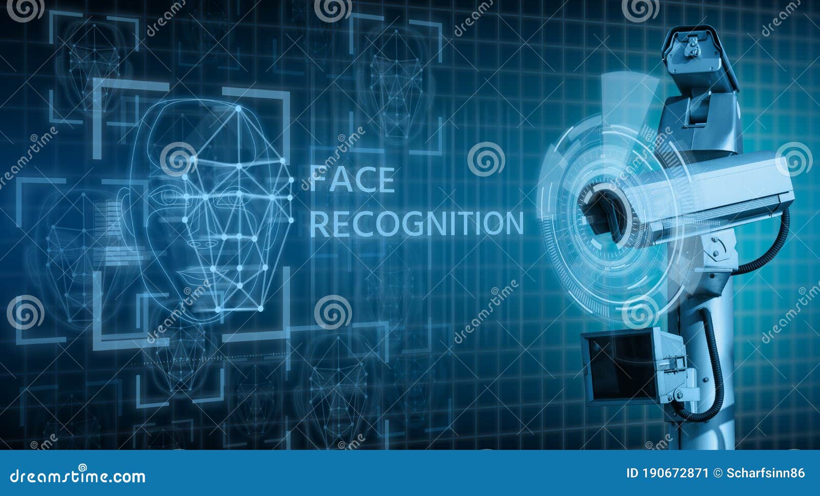 Surveillance CCVT camera stock image. Image of recognition - 190672871
