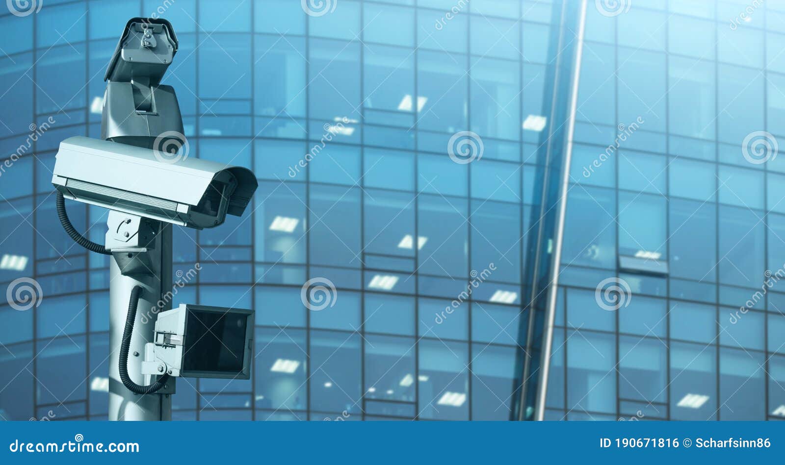 Surveillance city scamera stock photo. Image of urban - 190671816