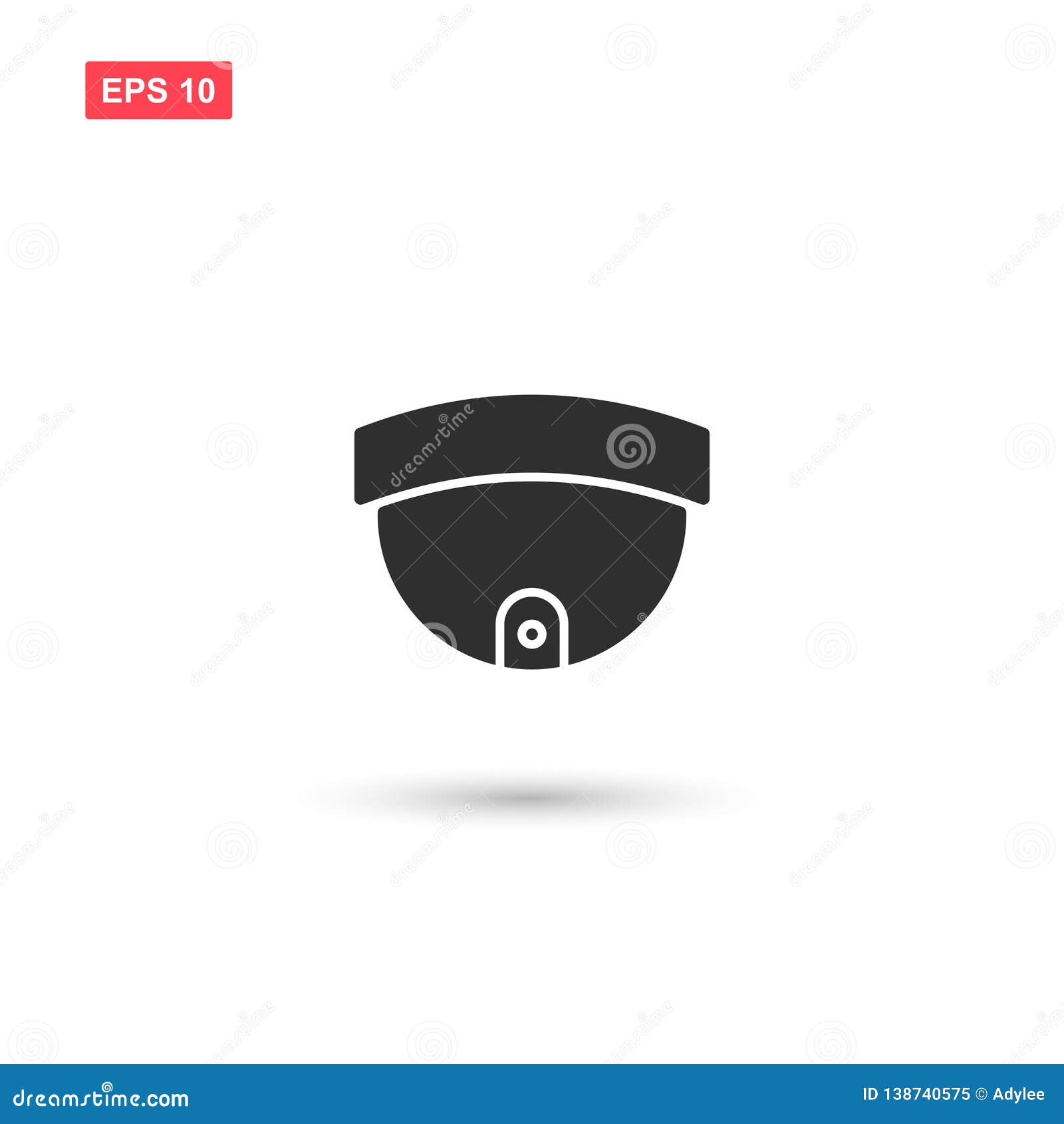 Surveillance Dome Camera Icon Vector Isolated 7 Stock Vector ...