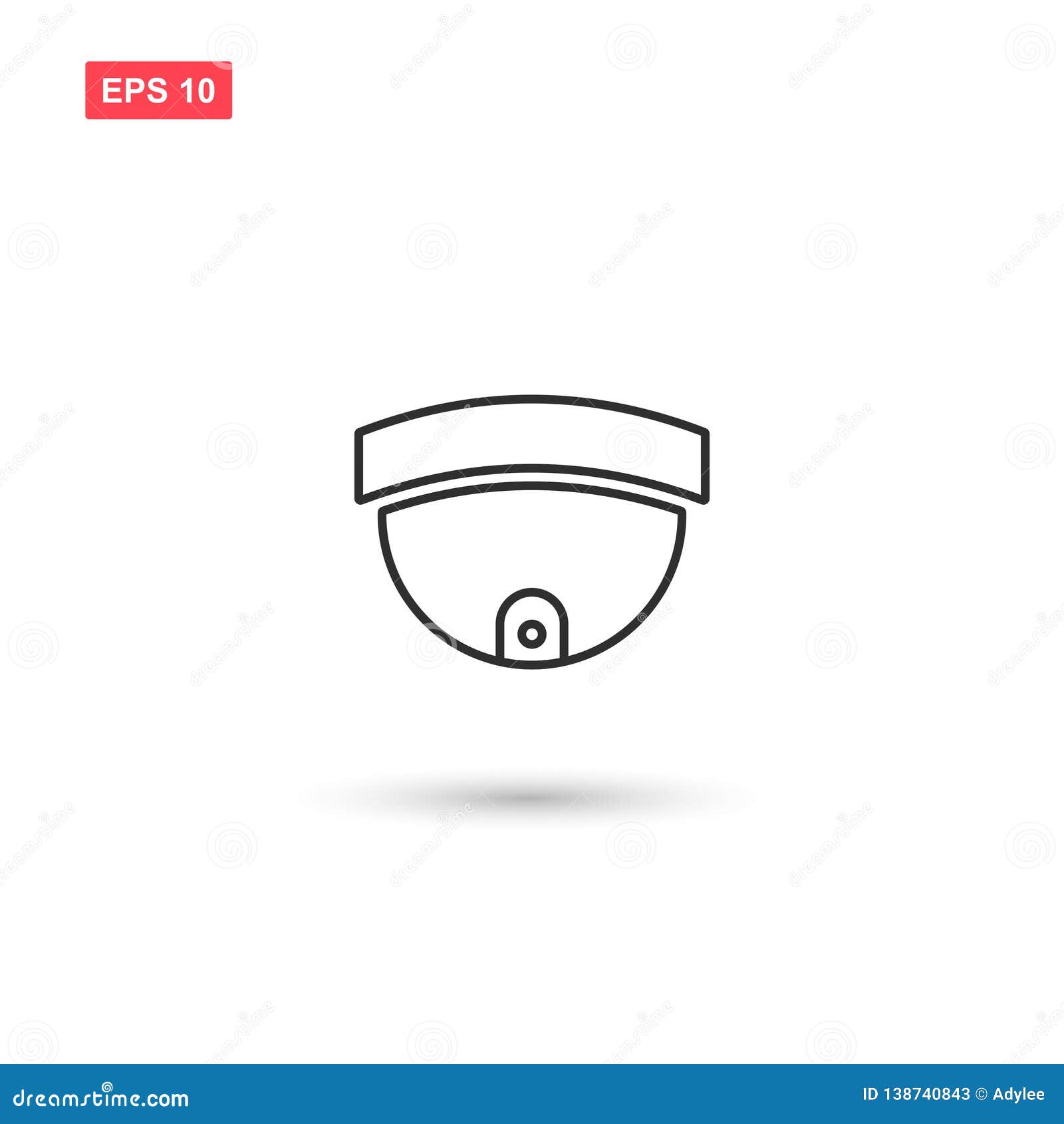 Surveillance Dome Camera Icon Vector Isolated 8 Stock Vector ...