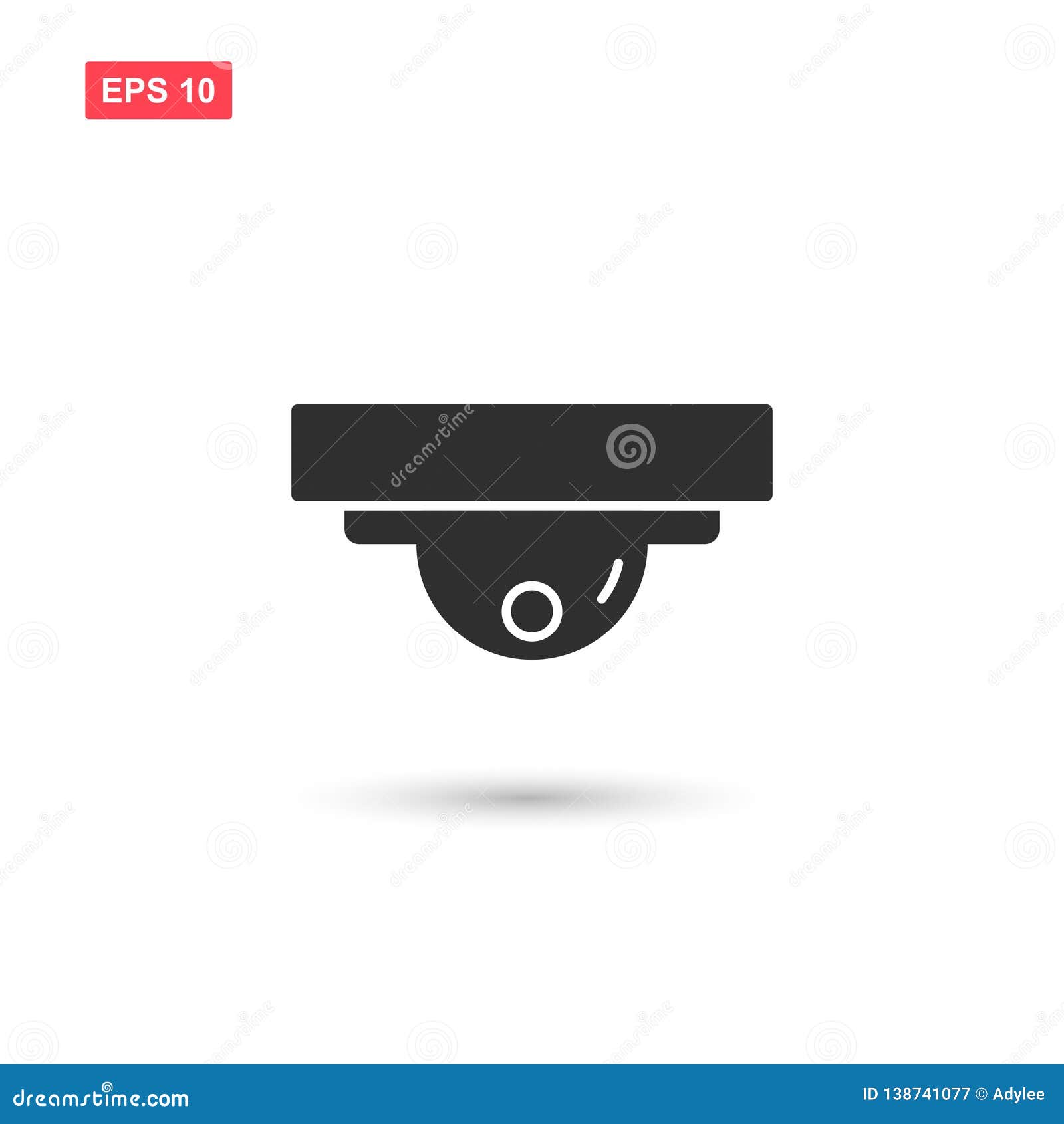 Surveillance Dome Camera Icon Vector Isolated 6 Stock Vector ...