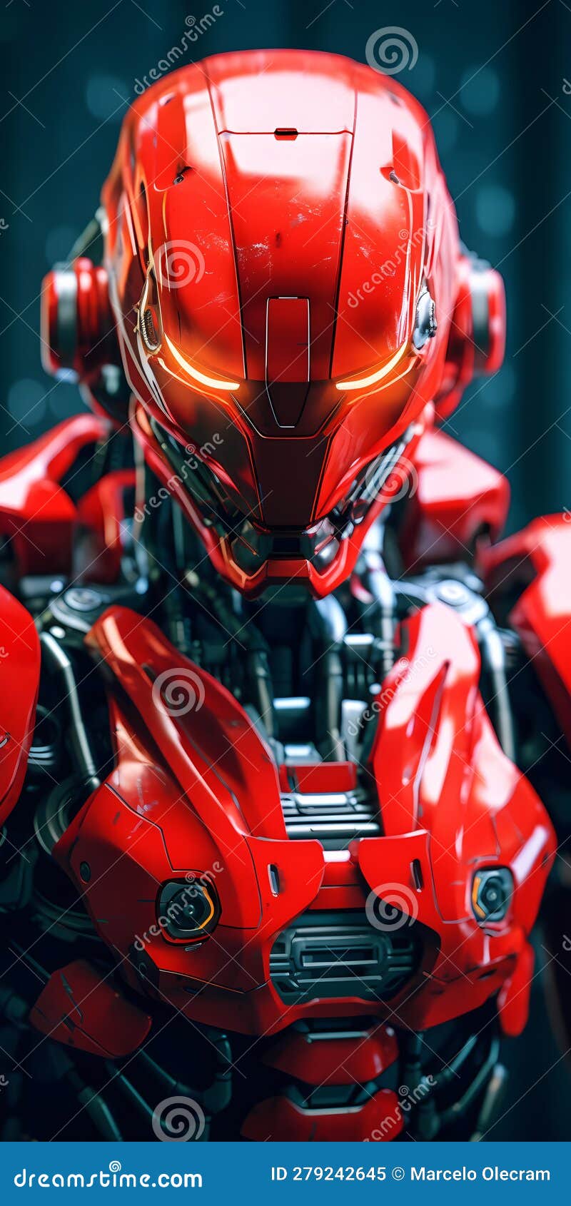 Surveillance Robot With Artificial Intelligence Connected To A Neural Network Structure. Stock ...