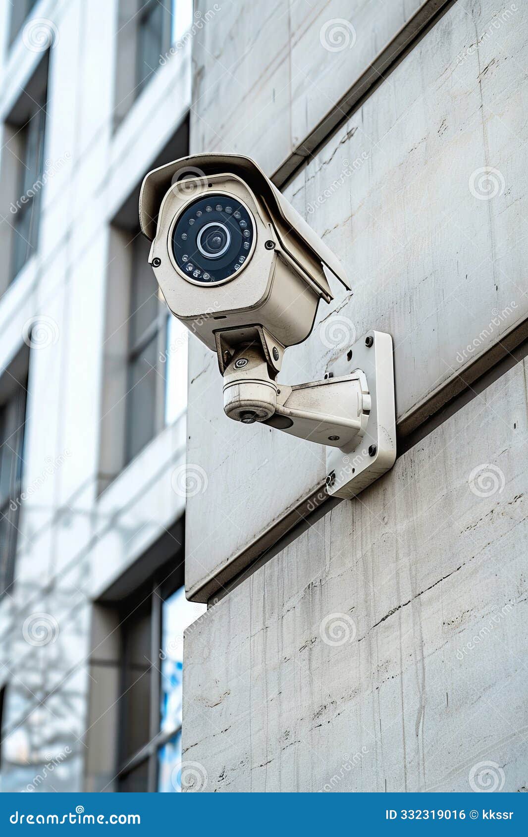 Surveillance and Safety with Modern Security Camera on Building Wall ...