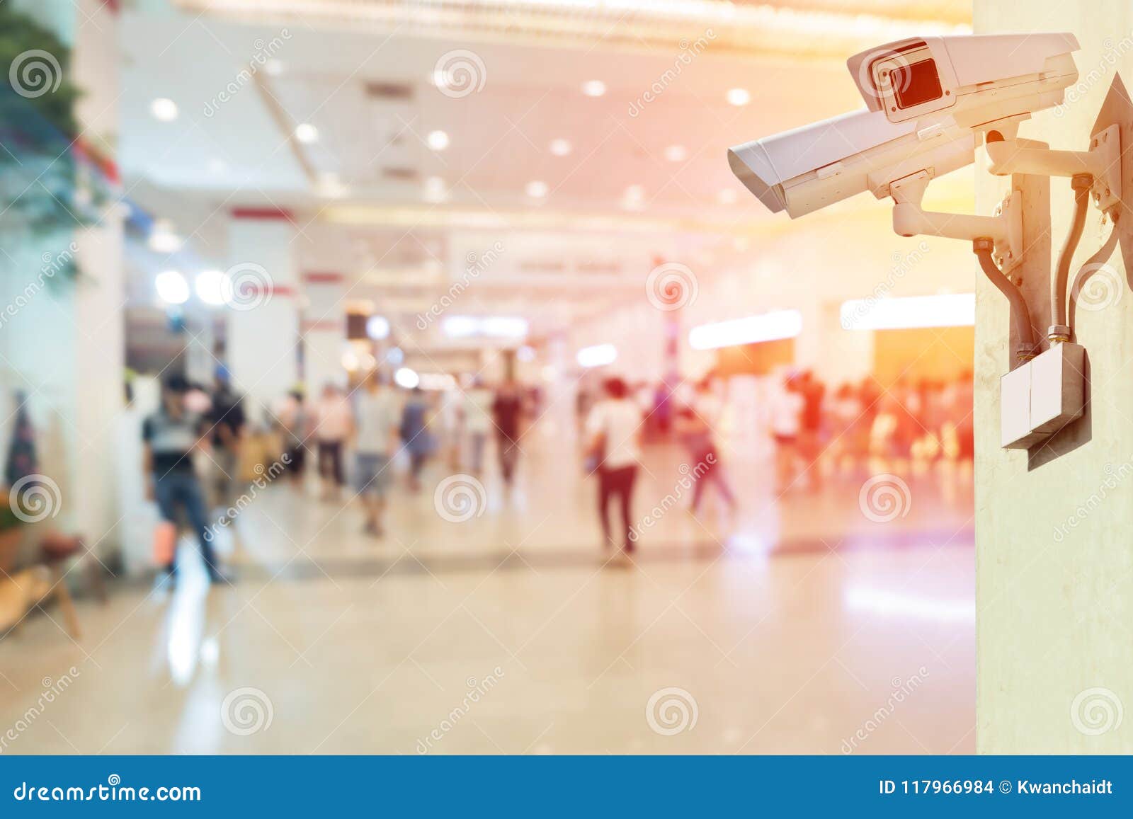 Surveillance Security Camera or CCTV in Event Hall Stock Photo - Image ...